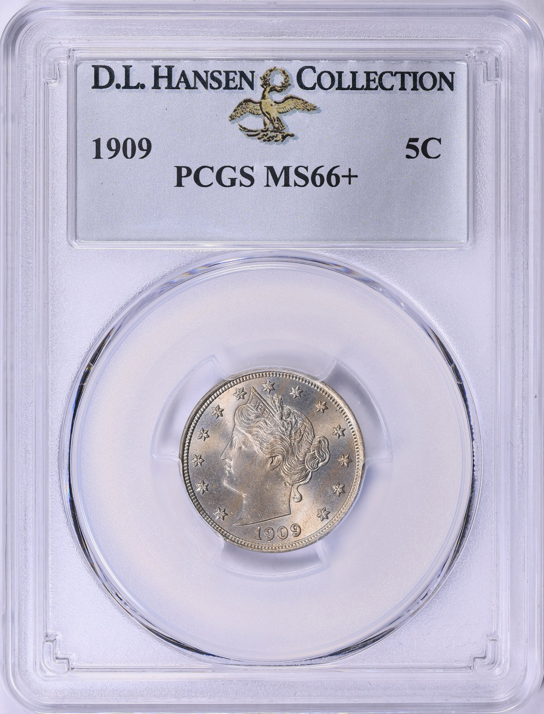 1909 Liberty Nickel PCGS MS-66+ (D.L. Hansen Collection) (Item 1983108 ...