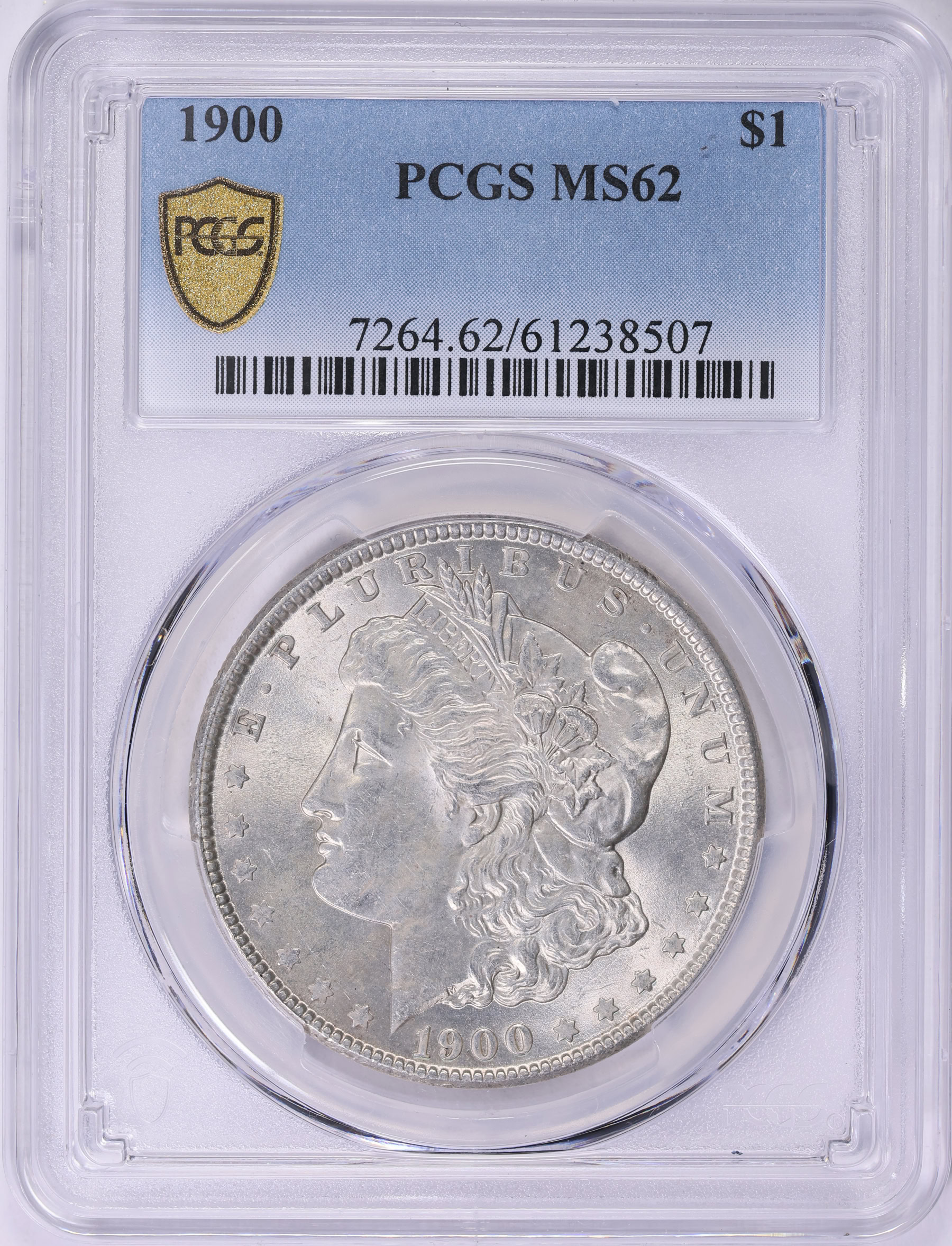 1900 Morgan Silver Dollar PCGS MS-62 (Item 1983327) | GreatCollections ...