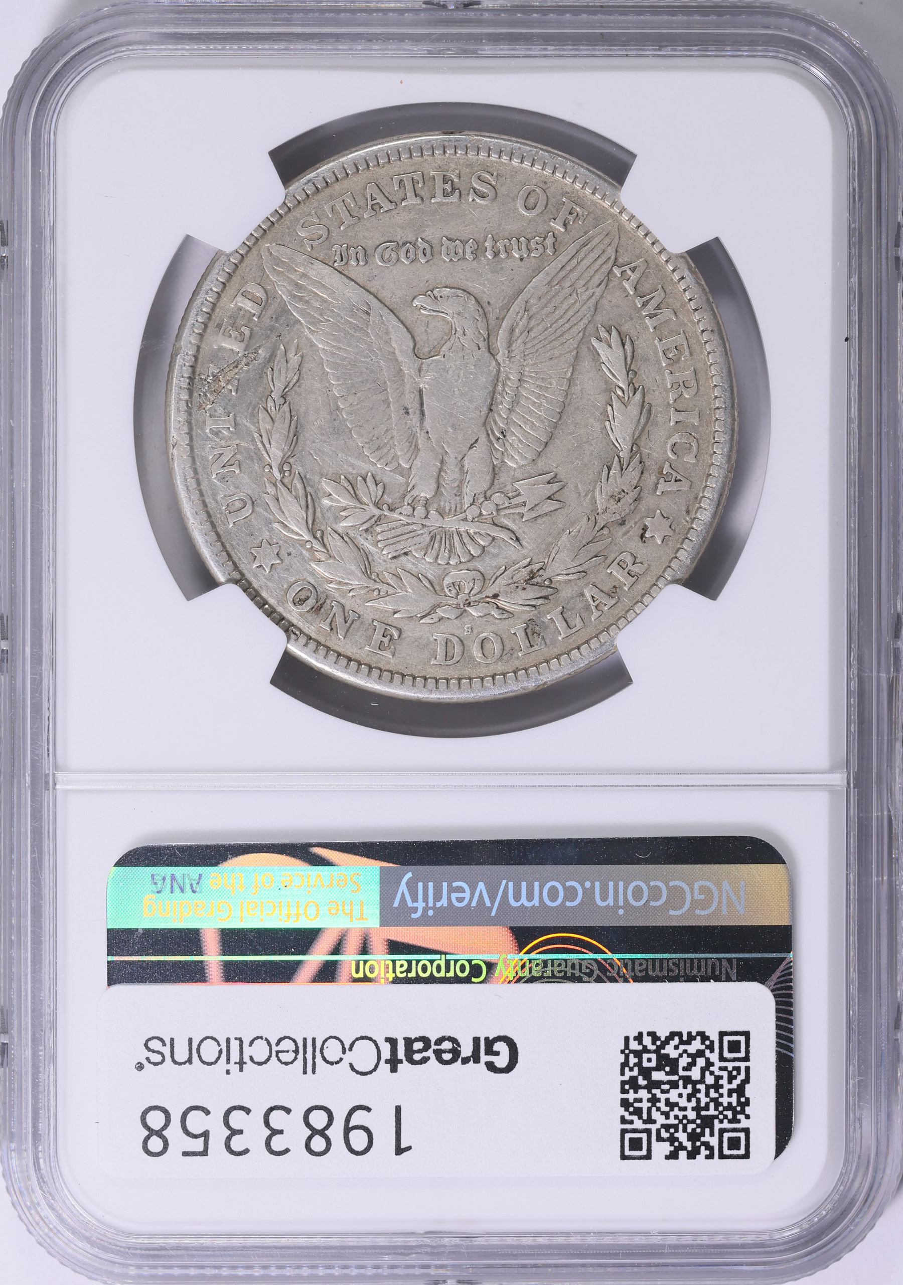 Mint Error 1921-S Morgan Silver Dollar Reverse Lamination NGC XF ...