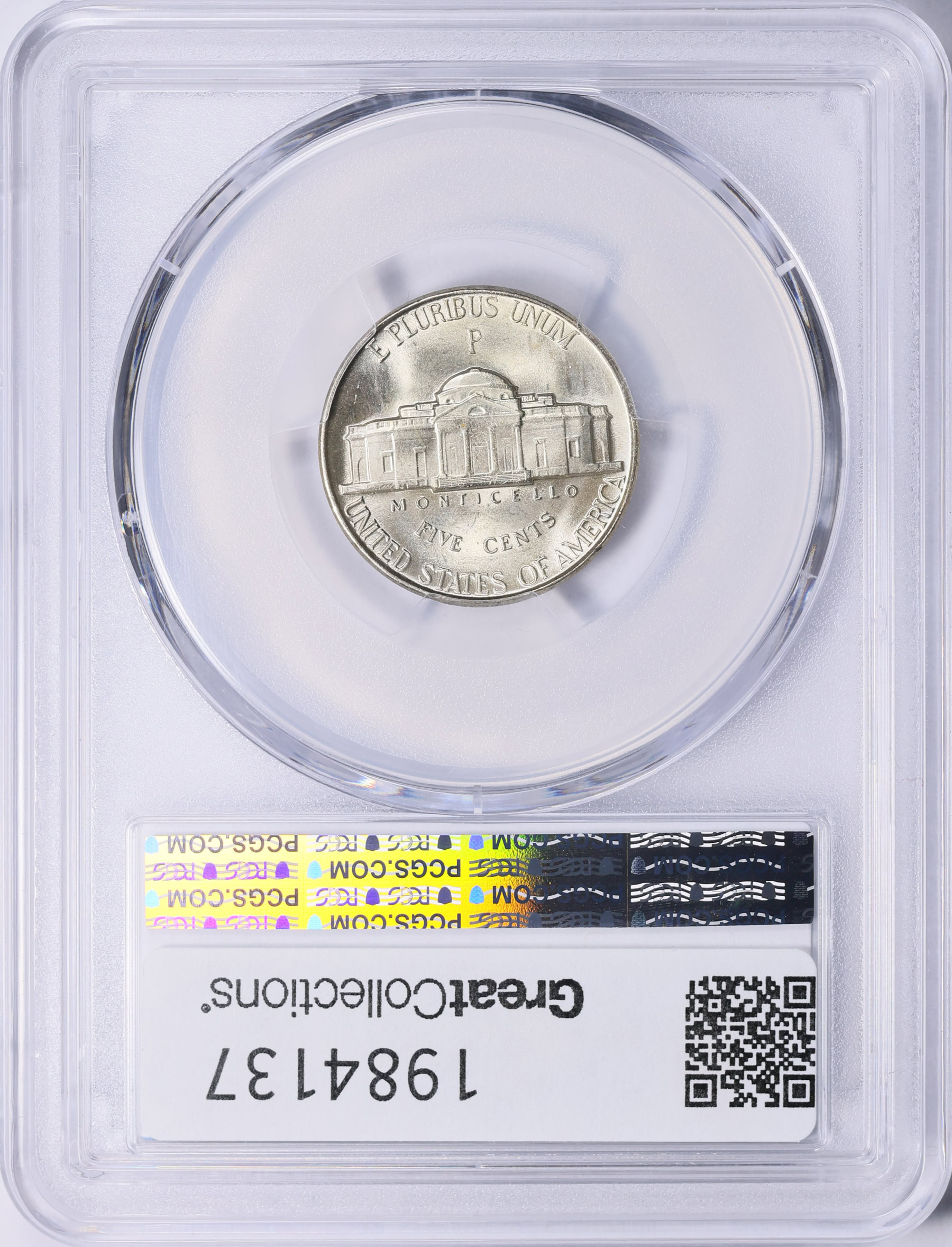 1944-P Jefferson Nickel PCGS MS-66 FS (Item 1984137) | GreatCollections ...