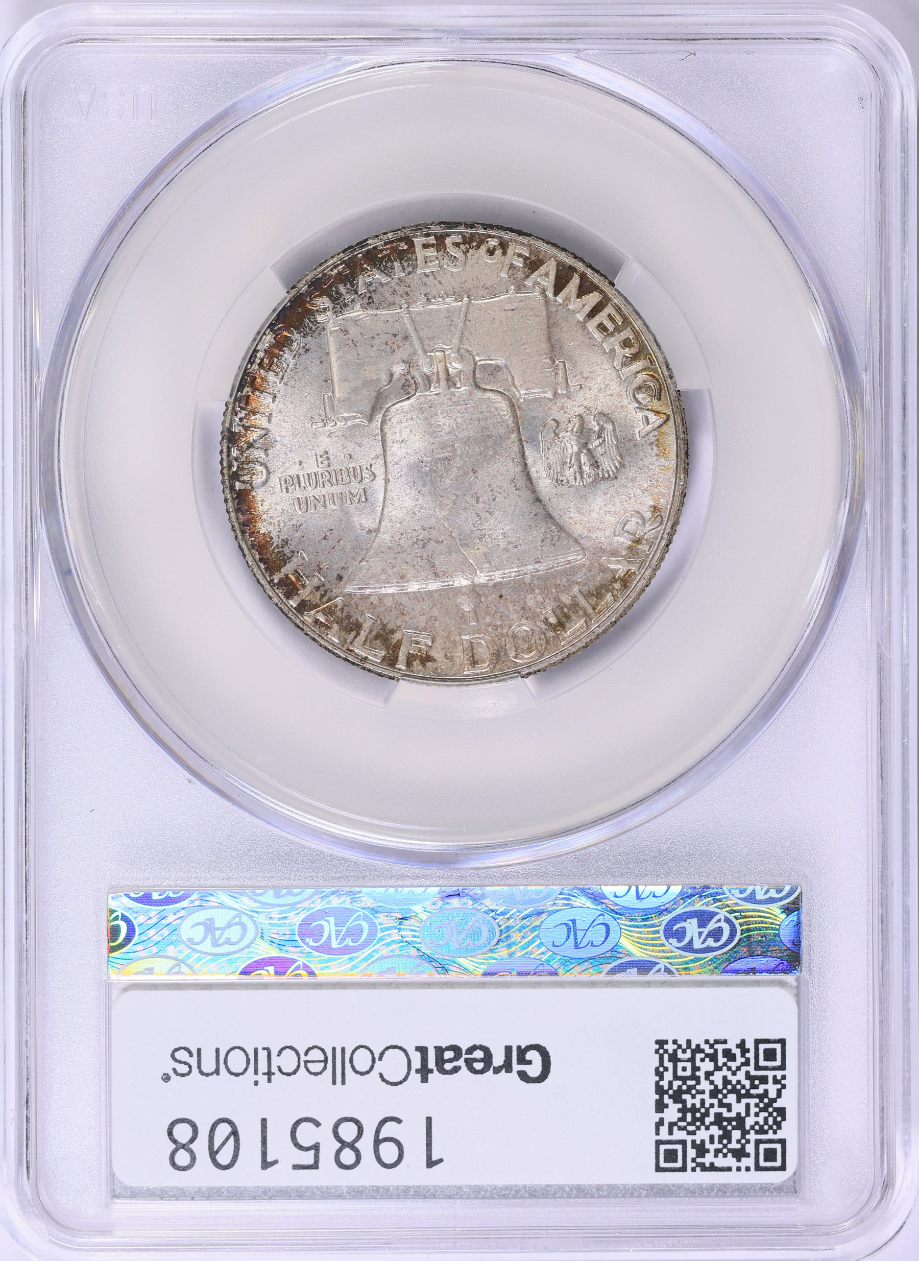 1952 Franklin Half Dollar CACG MS-65 FBL (Toned) (Item 1985108 ...