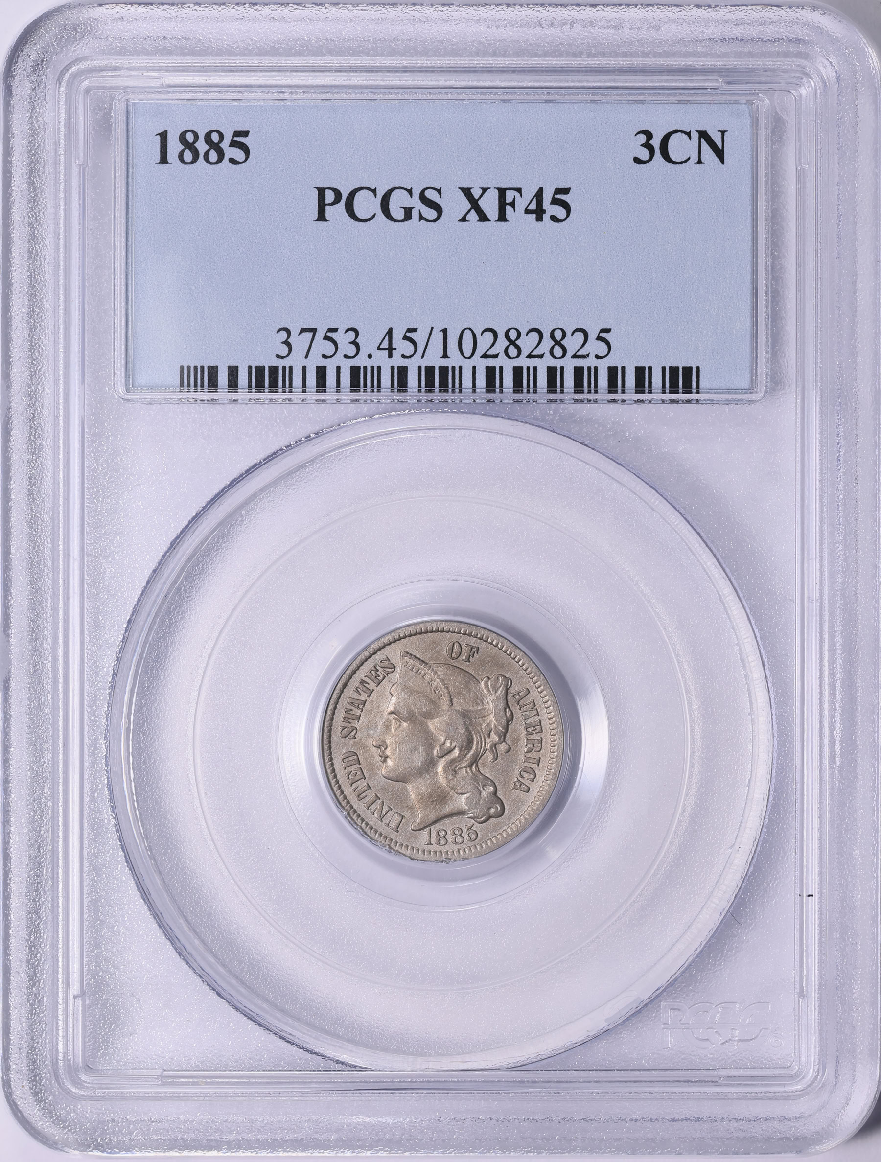 1885 Nickel Three-Cent Piece PCGS XF-45 (Item 1986127 ...