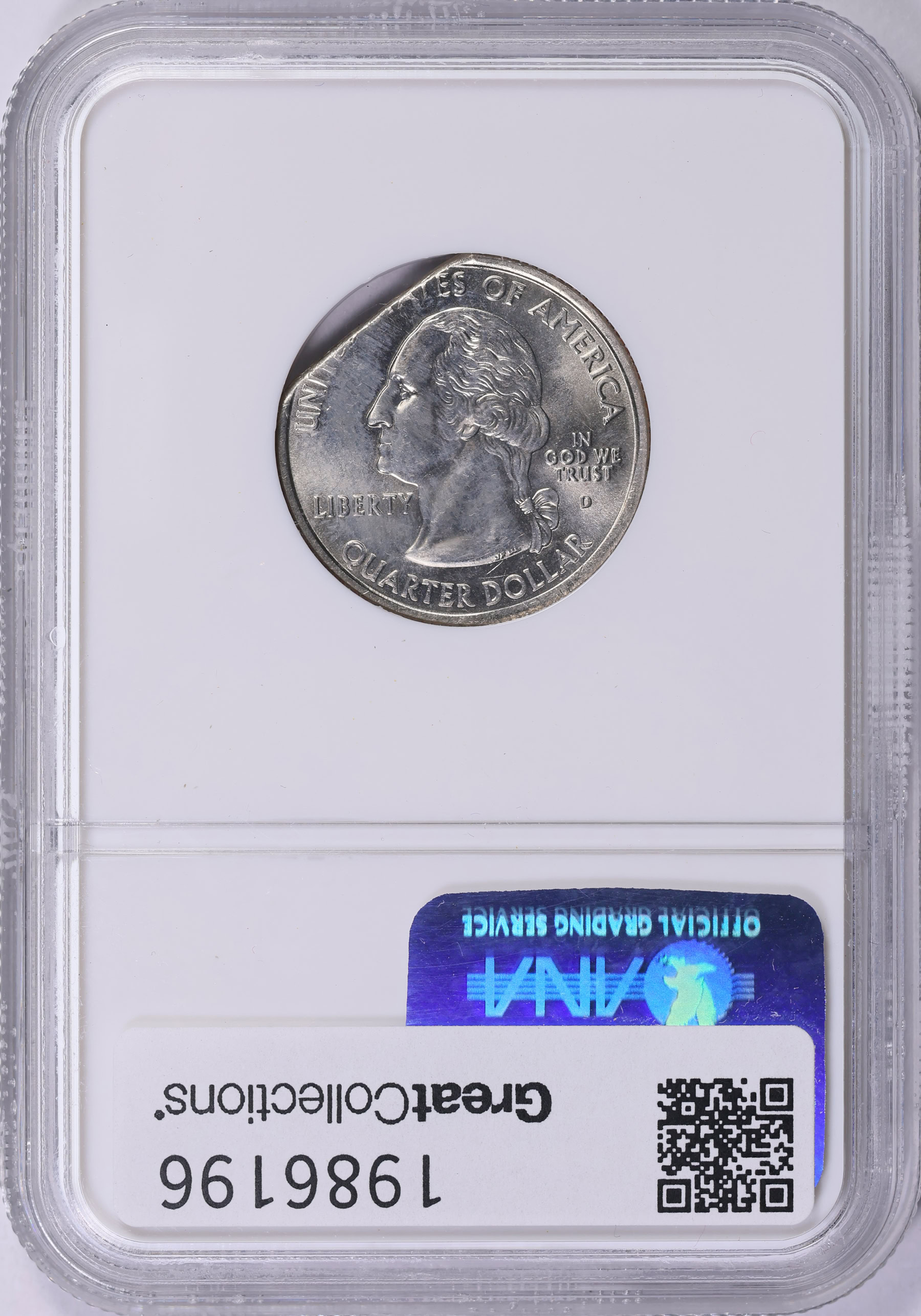 Mint Error 2000-D State Quarter Virginia With 10% Straight Clip NGC MS ...