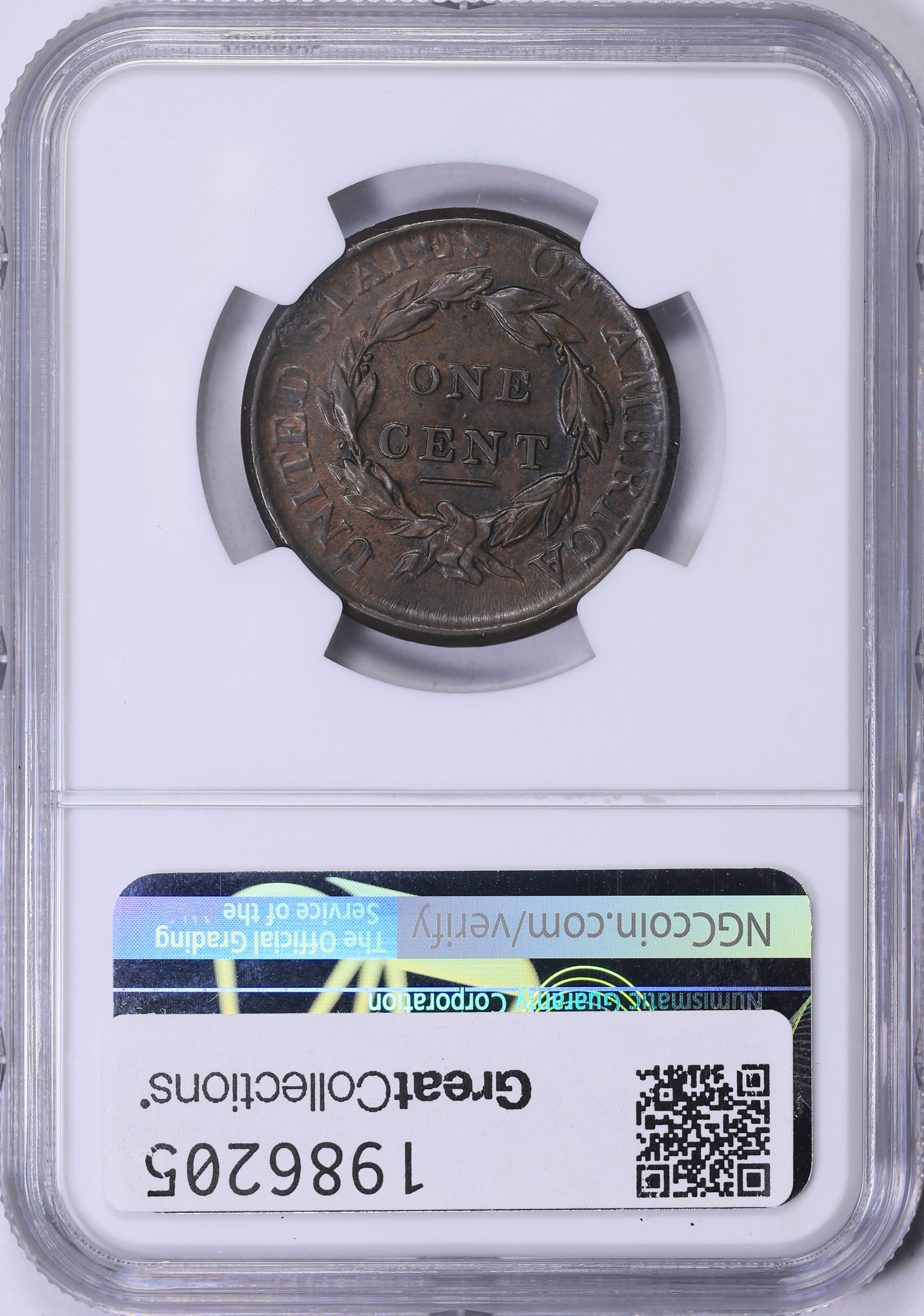 1812 Classic Cent Large Date NGC MS-62 BN (Item 1986205 ...