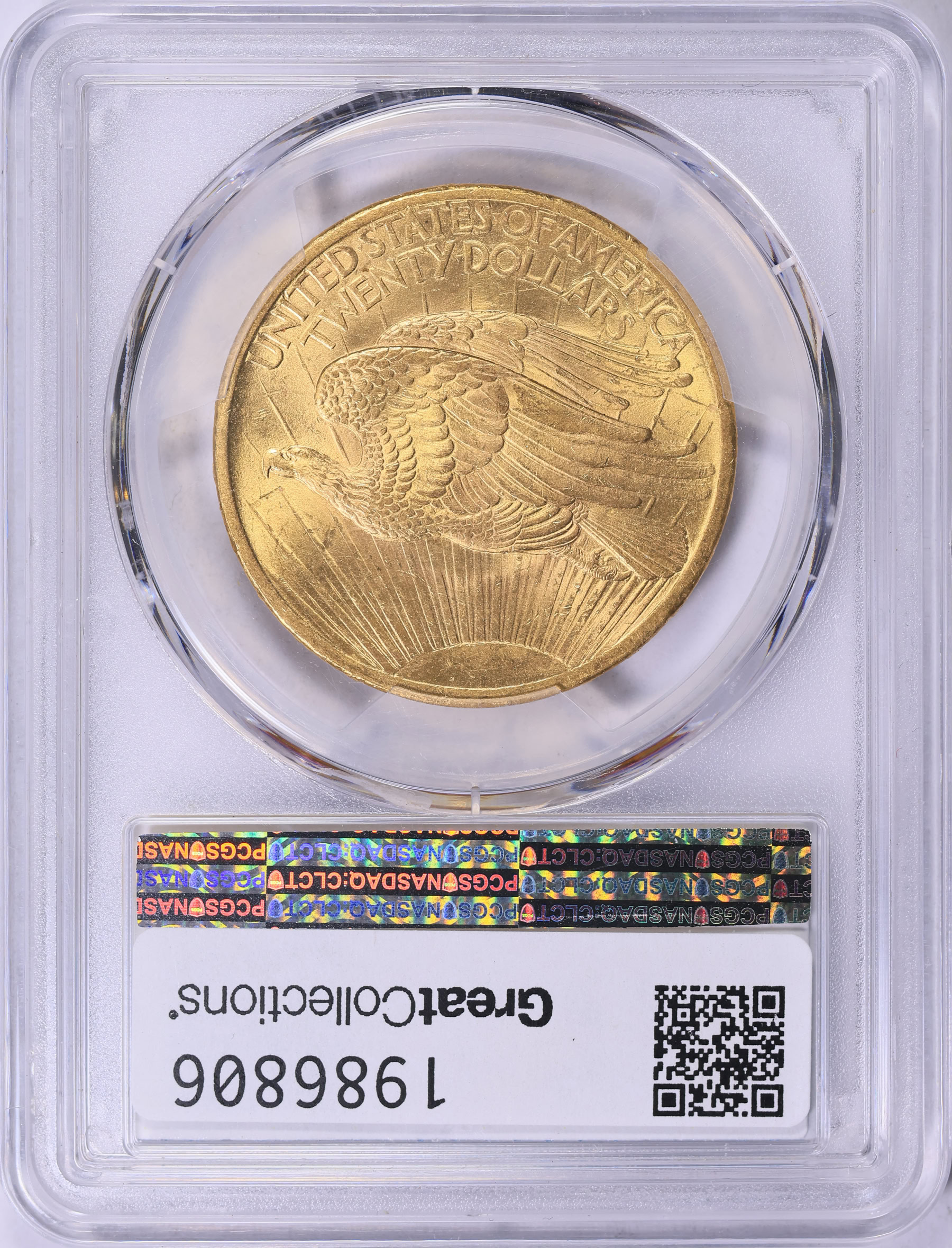 1907 Saint-Gaudens Gold Double Eagle Arabic Numerals PCGS MS-62 (Item ...