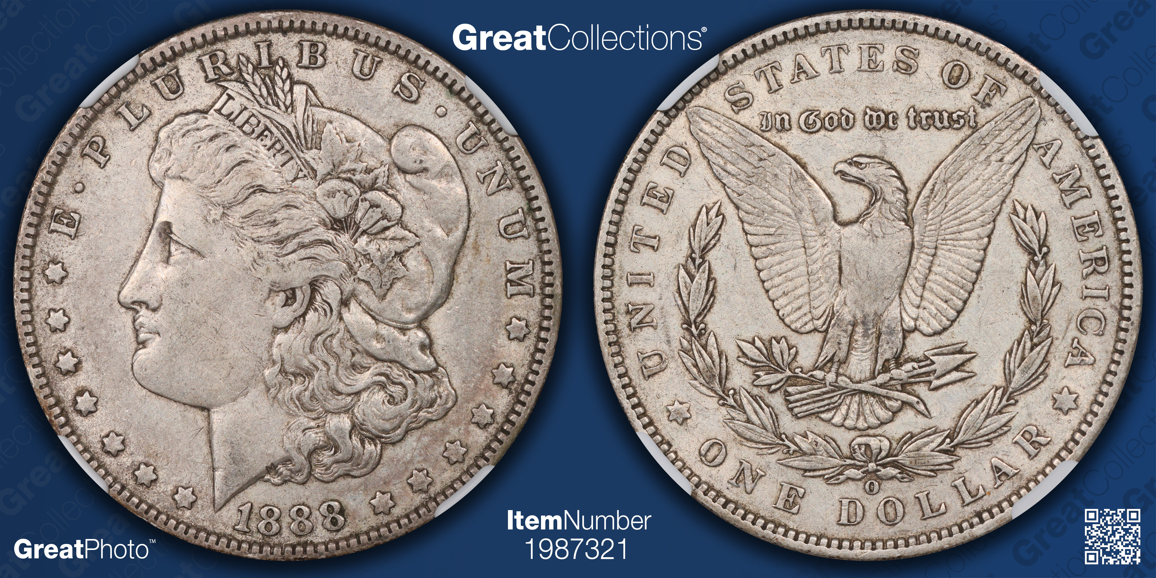 1888-O Morgan Silver Dollar Hot Lips VAM-4 DDO *Top 100* NGC XF-45 (CAC ...