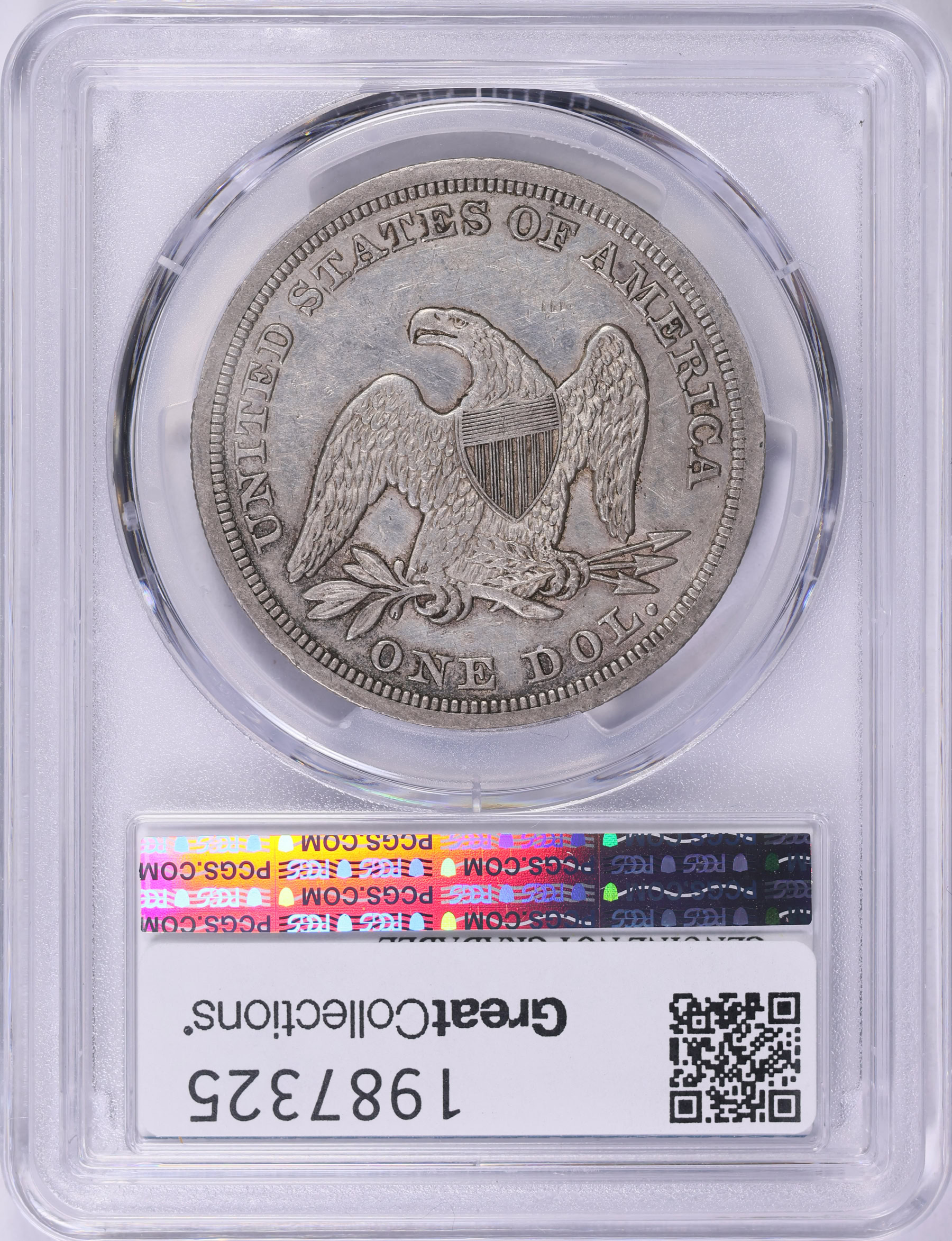 1847 Seated Liberty Silver Dollar PCGS Genuine XF Details (Item 1987325 ...
