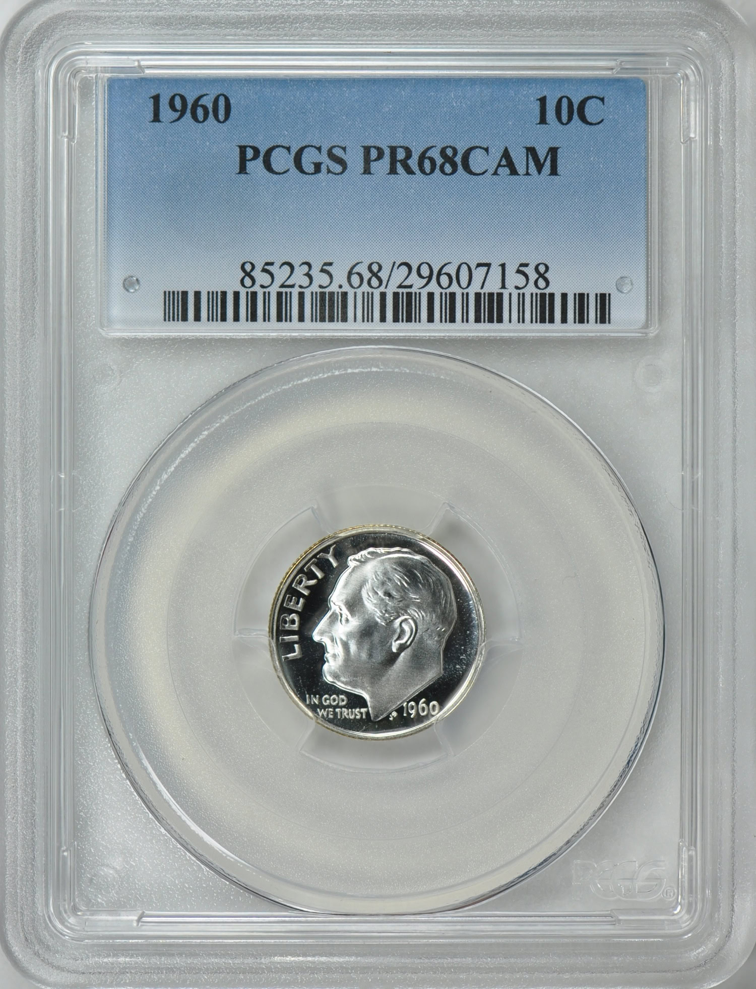 1960 Roosevelt Dime PCGS Proof-68 CAMEO (Item 198828 ...