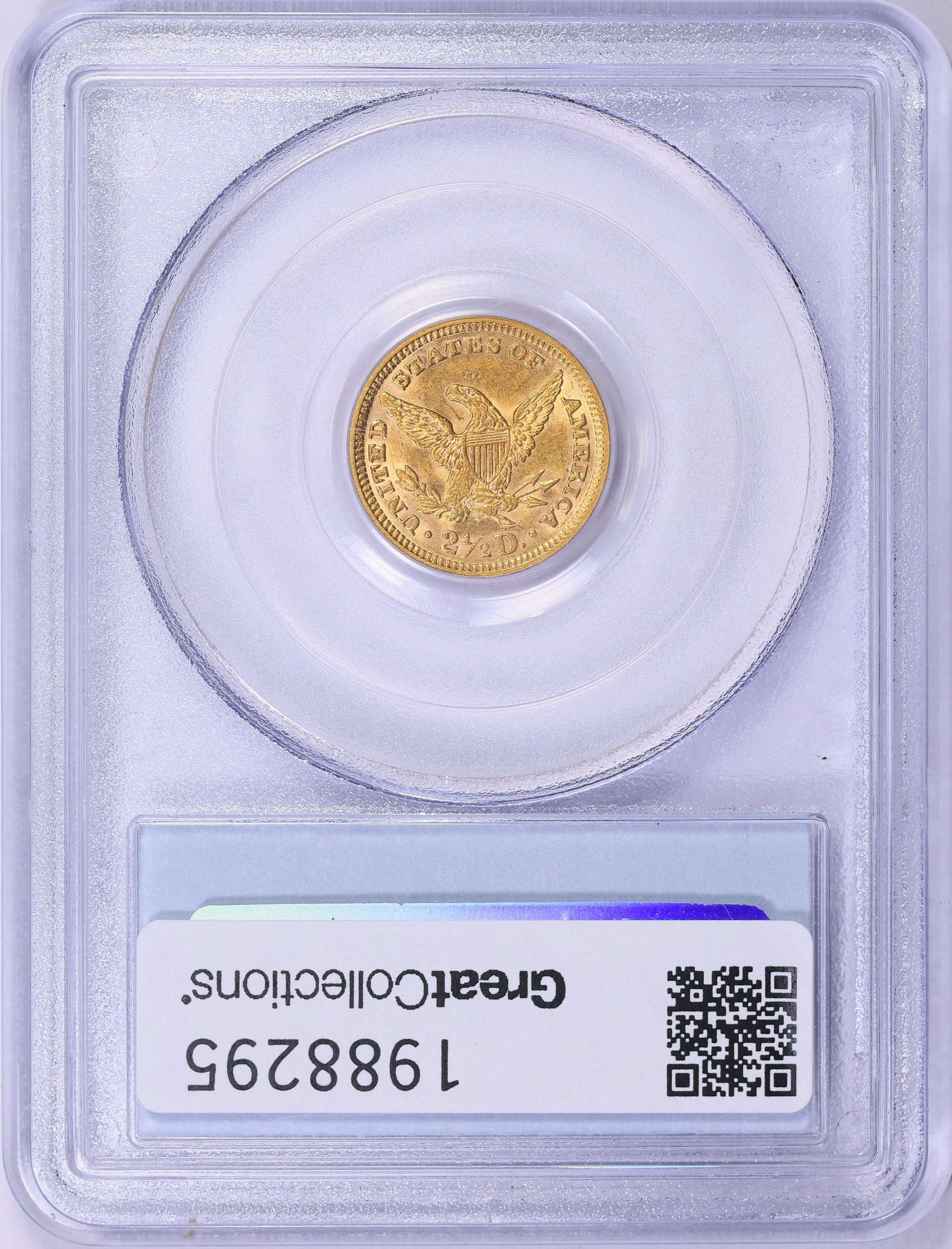 1889 Liberty Gold Quarter Eagle PCGS AU-58 (Item 1988295 ...