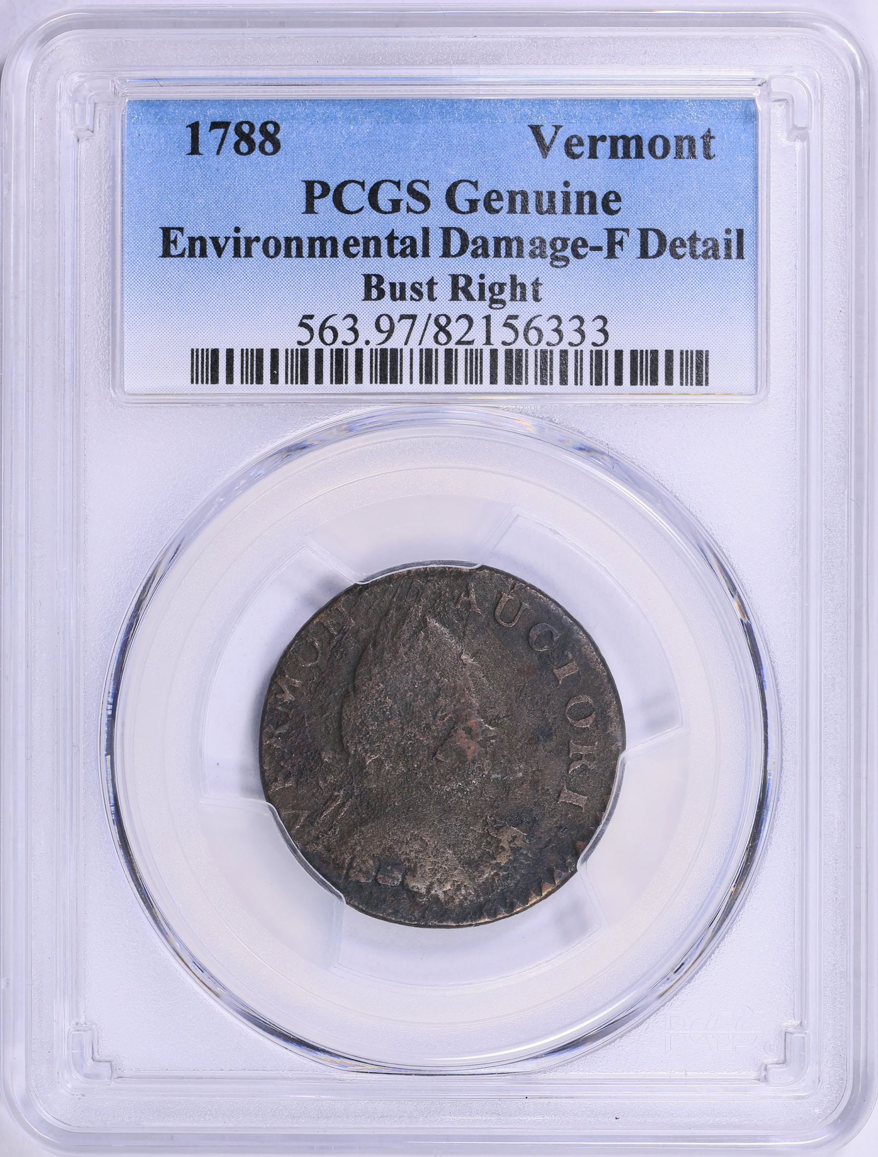 1788 Vermont Copper Bust Right PCGS Genuine Fine Details (Item 1988325 ...