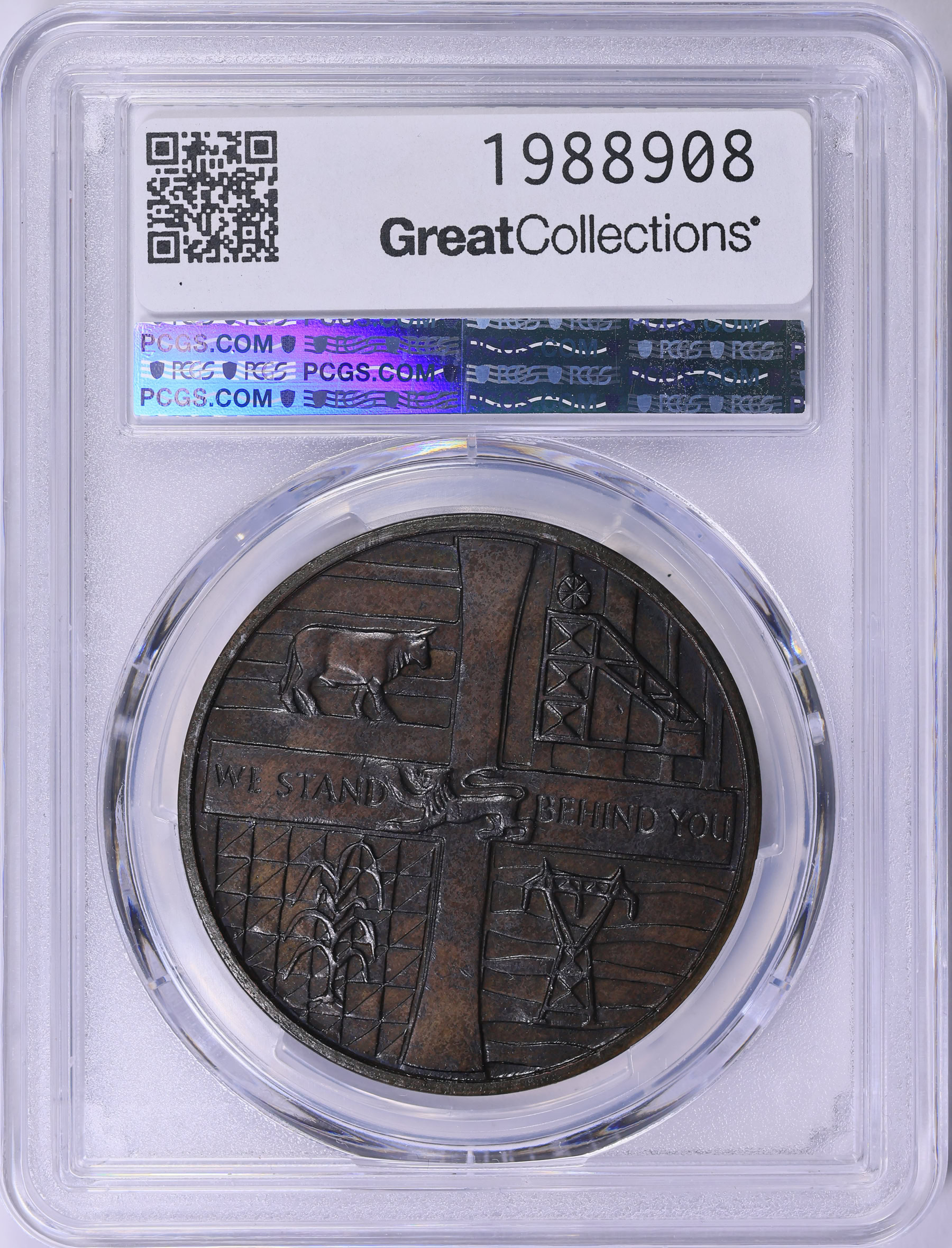 Rhodesia 1965 40mm Declaration of Independence Medal PCGS MS-64 | PCGS ...