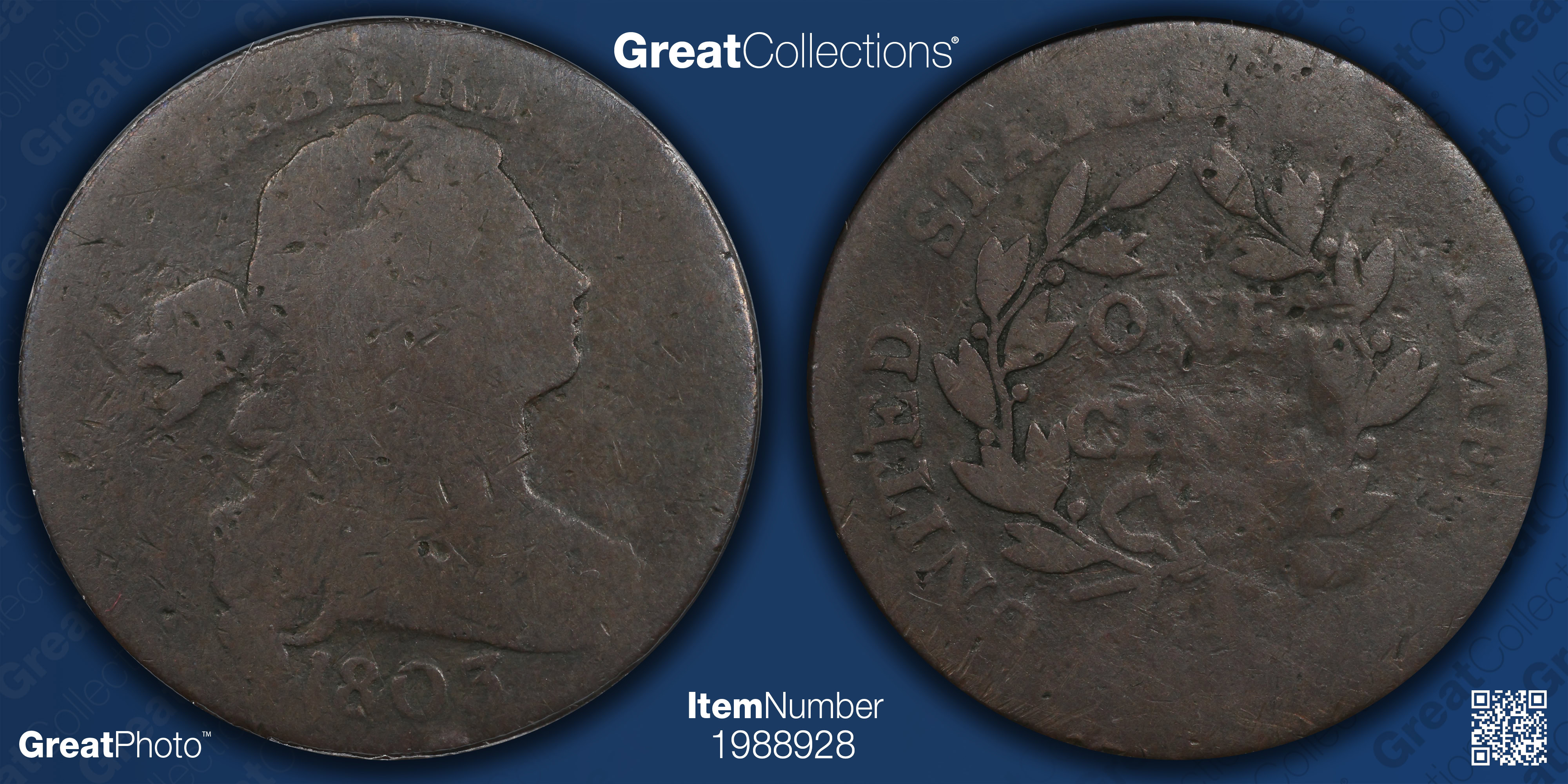 1803 Draped Bust Cent Sheldon 251 ANACS AG-03 BN (Item 1988928 ...
