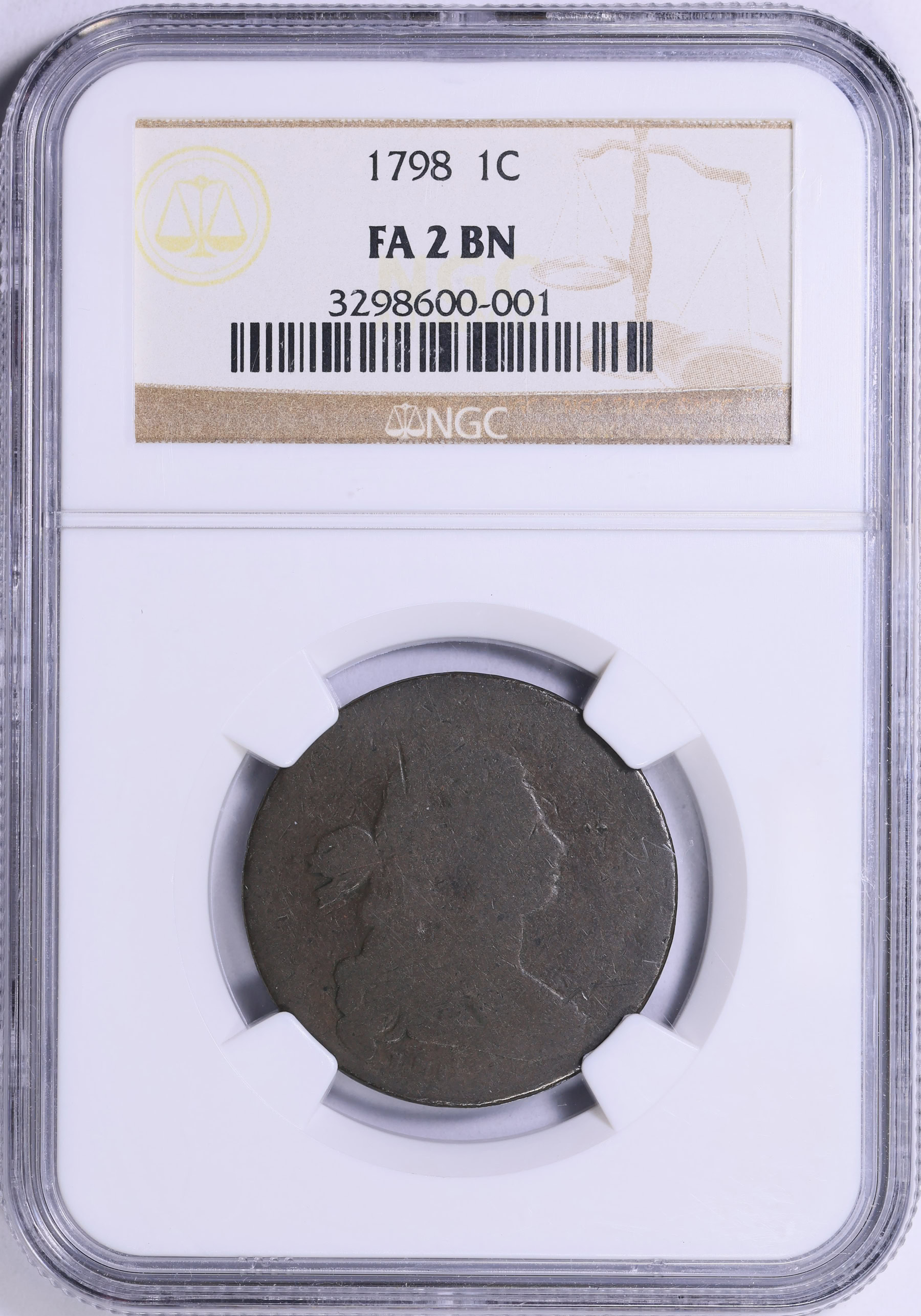 1798 Draped Bust Cent 1st Hair Style NGC FR-02 BN (Item 1988948 ...
