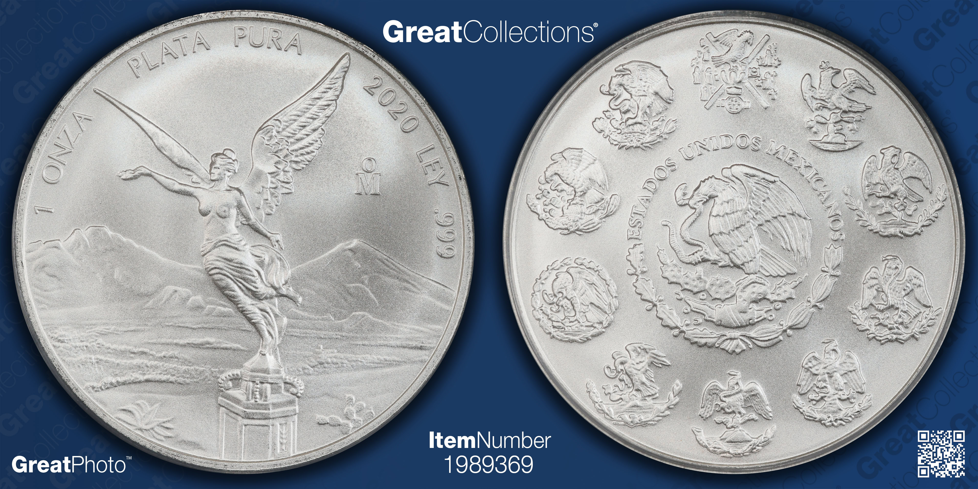 Mexico 2020-Mo Silver Onza Libertad KM-639 PCGS MS-70 (Item 1989369 ...
