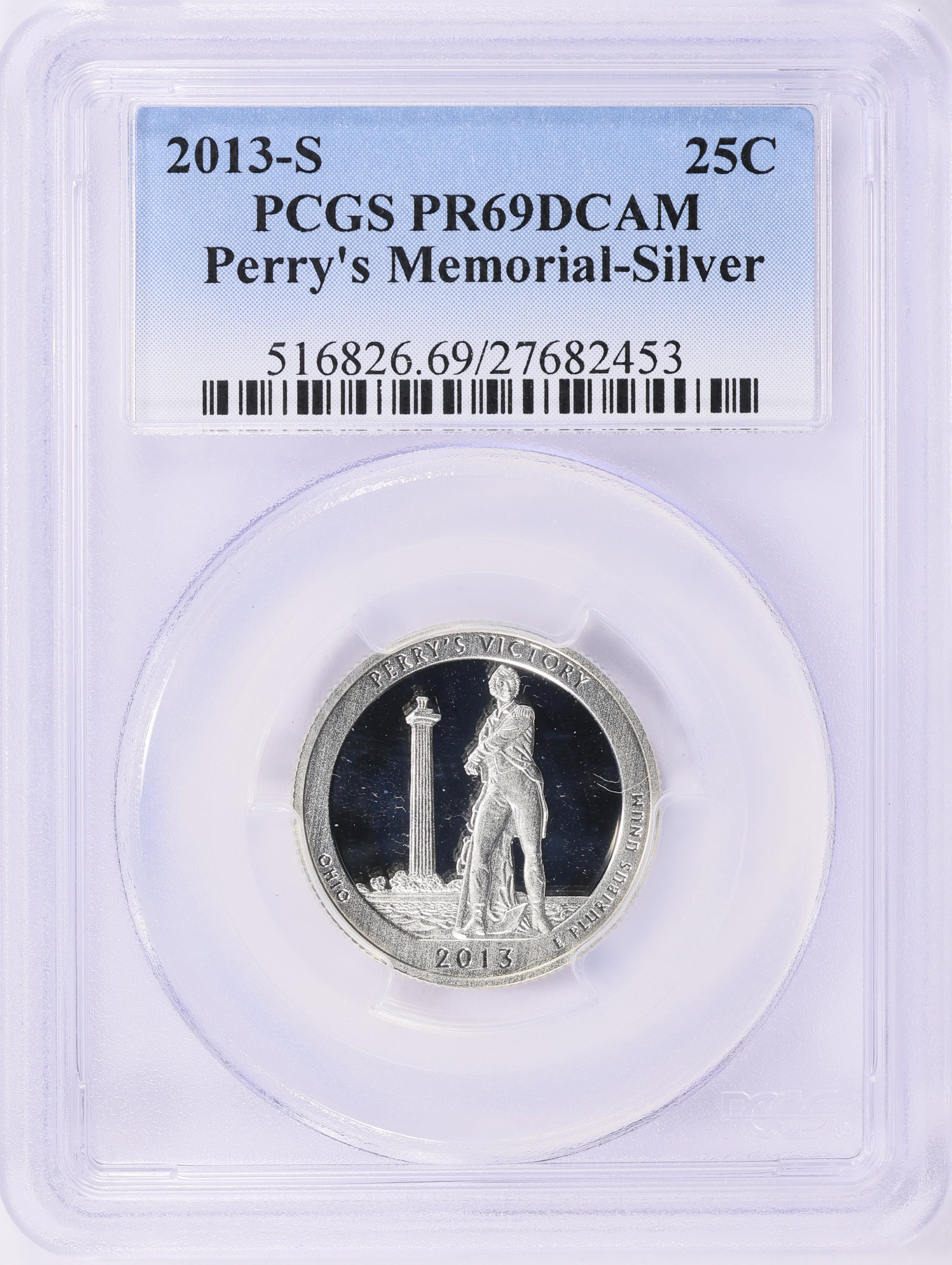 2013-S America the Beautiful Quarter Perrys Memorial NP Silver PCGS ...