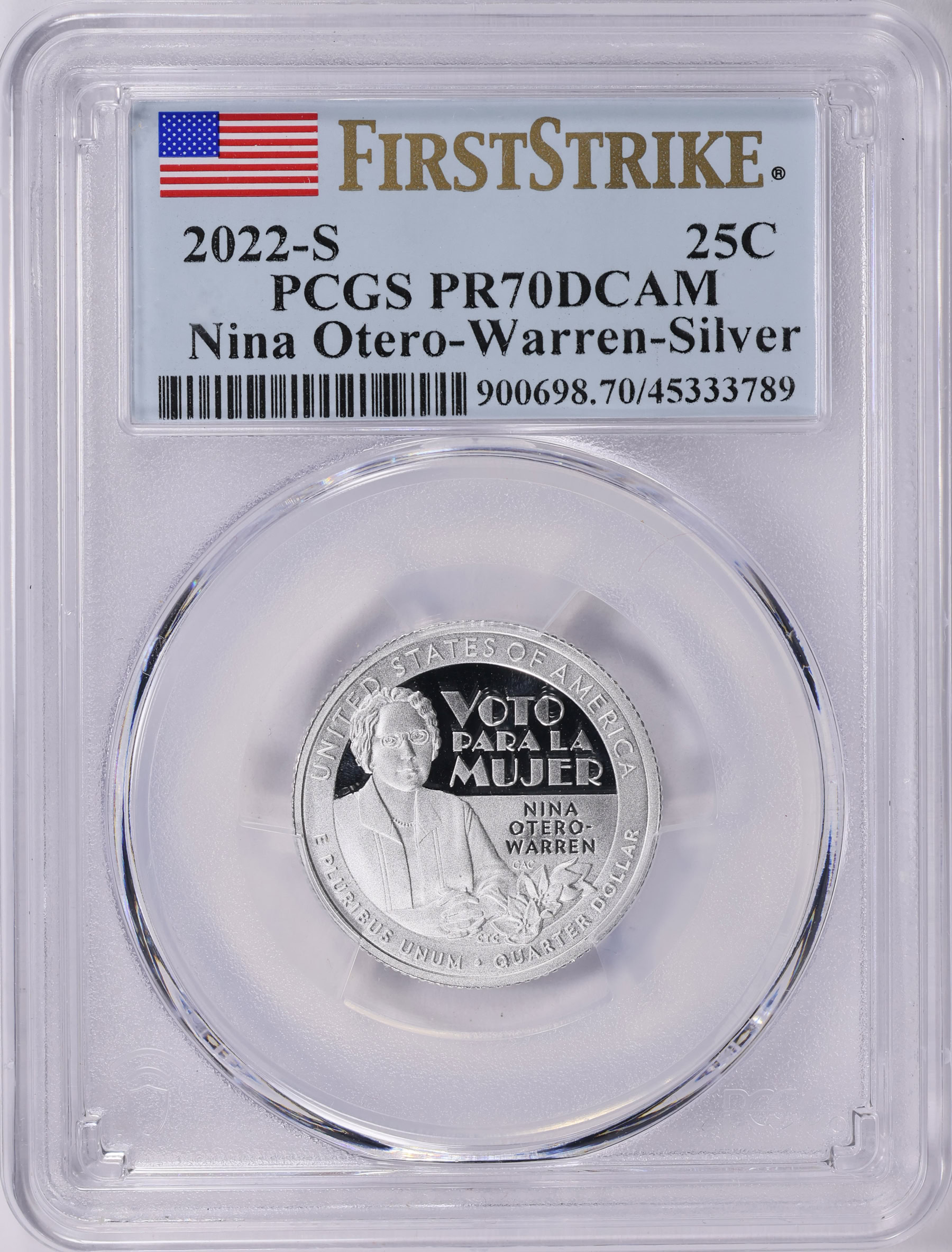 2022-S American Women Quarter Nina Otero-Warren Silver First Strike ...