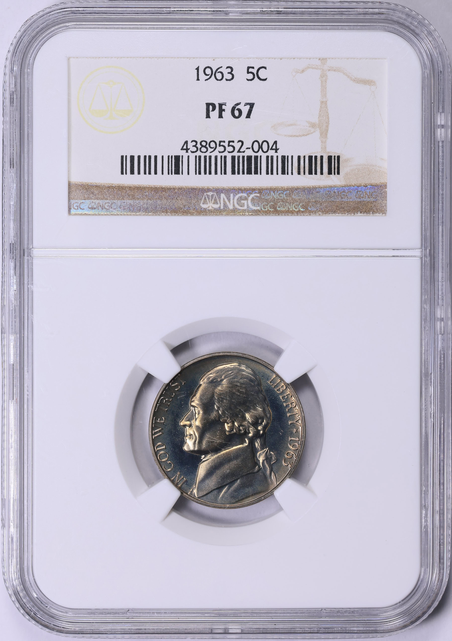 1963 Jefferson Nickel NGC Proof-67 (Toned) (Item 1989572 ...