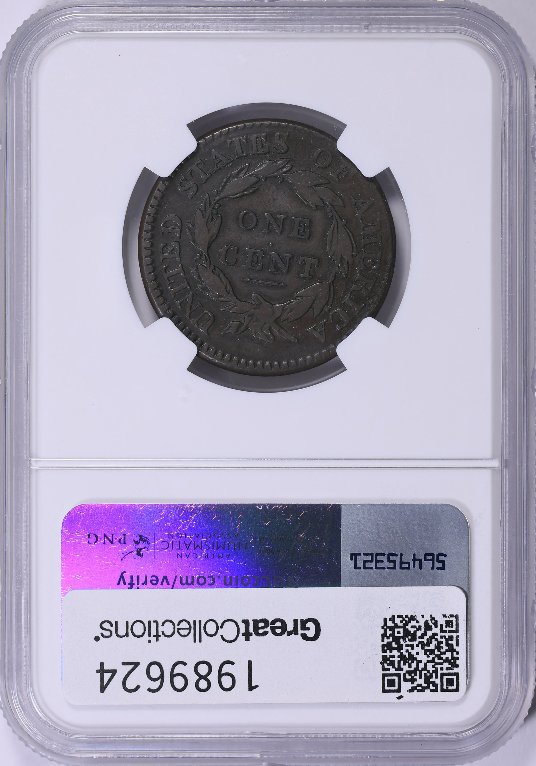 1814 Classic Cent Crosslet 4 Sheldon 294 NGC VF Details (Item 1989624 ...