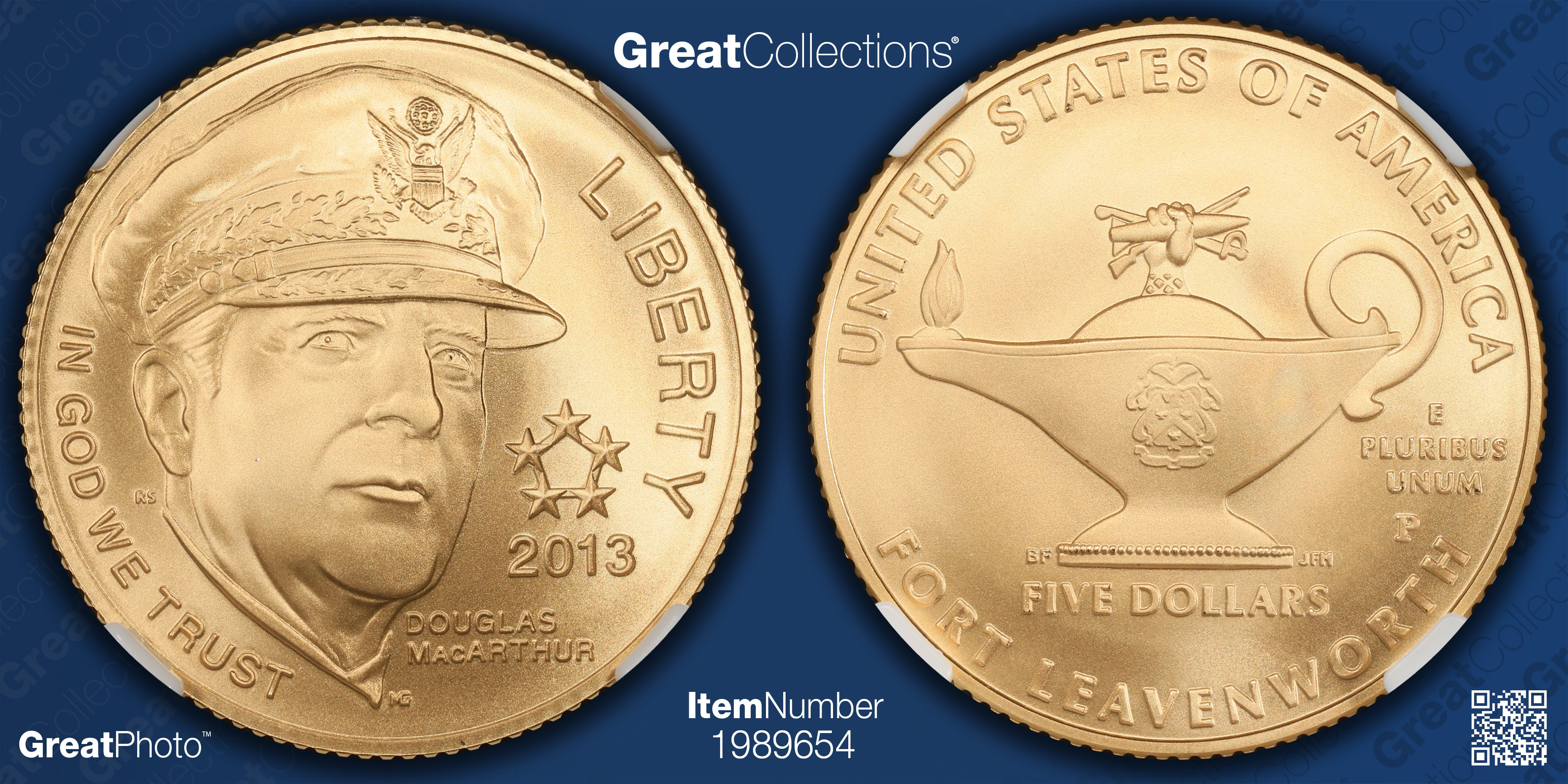 2013-P 5 Star Generals $5 Gold MacArthur NGC MS-70 (Item 1989654 ...