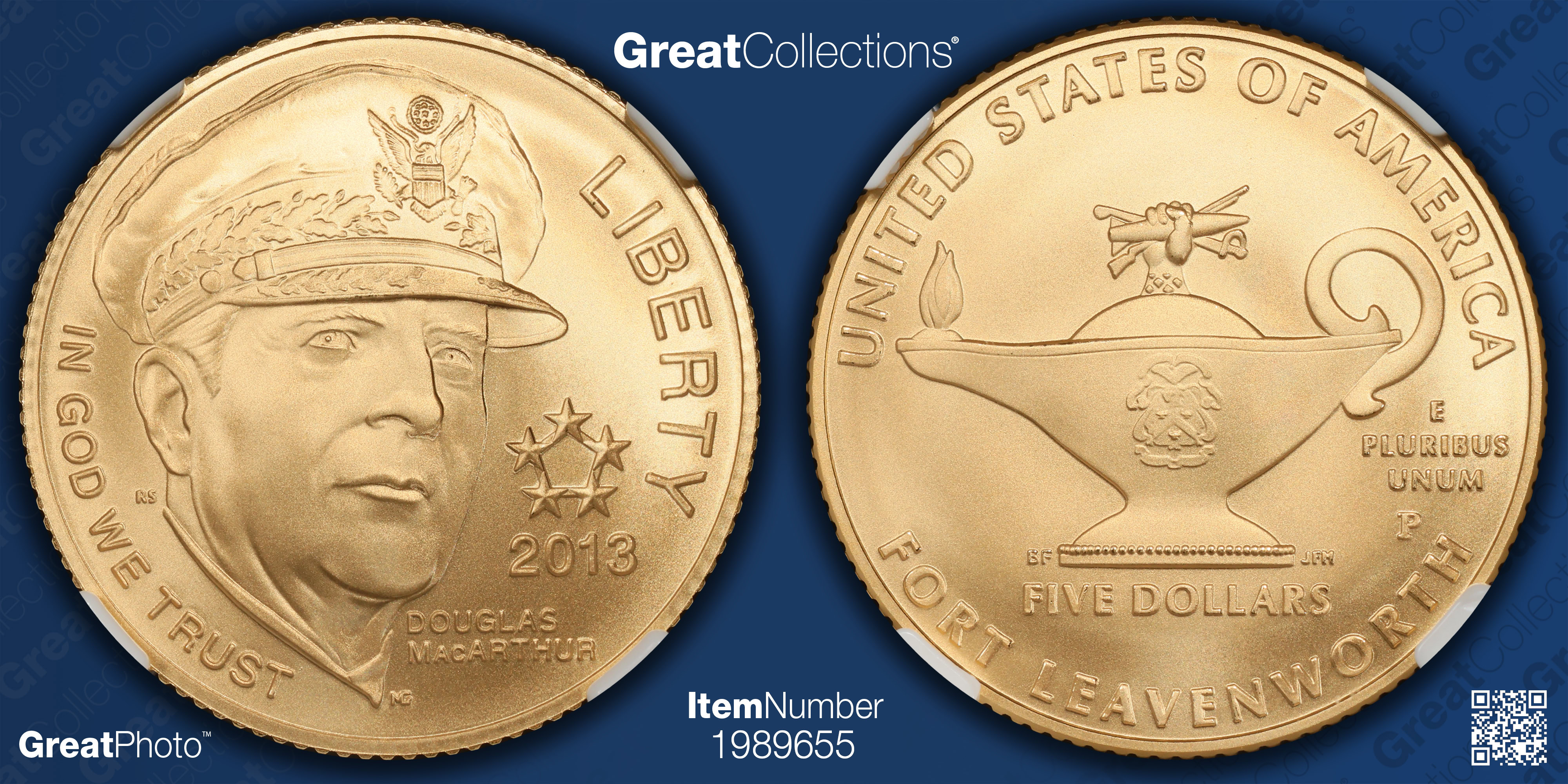 2013-P 5 Star Generals $5 Gold MacArthur Early Releases NGC MS-70 (Camo ...