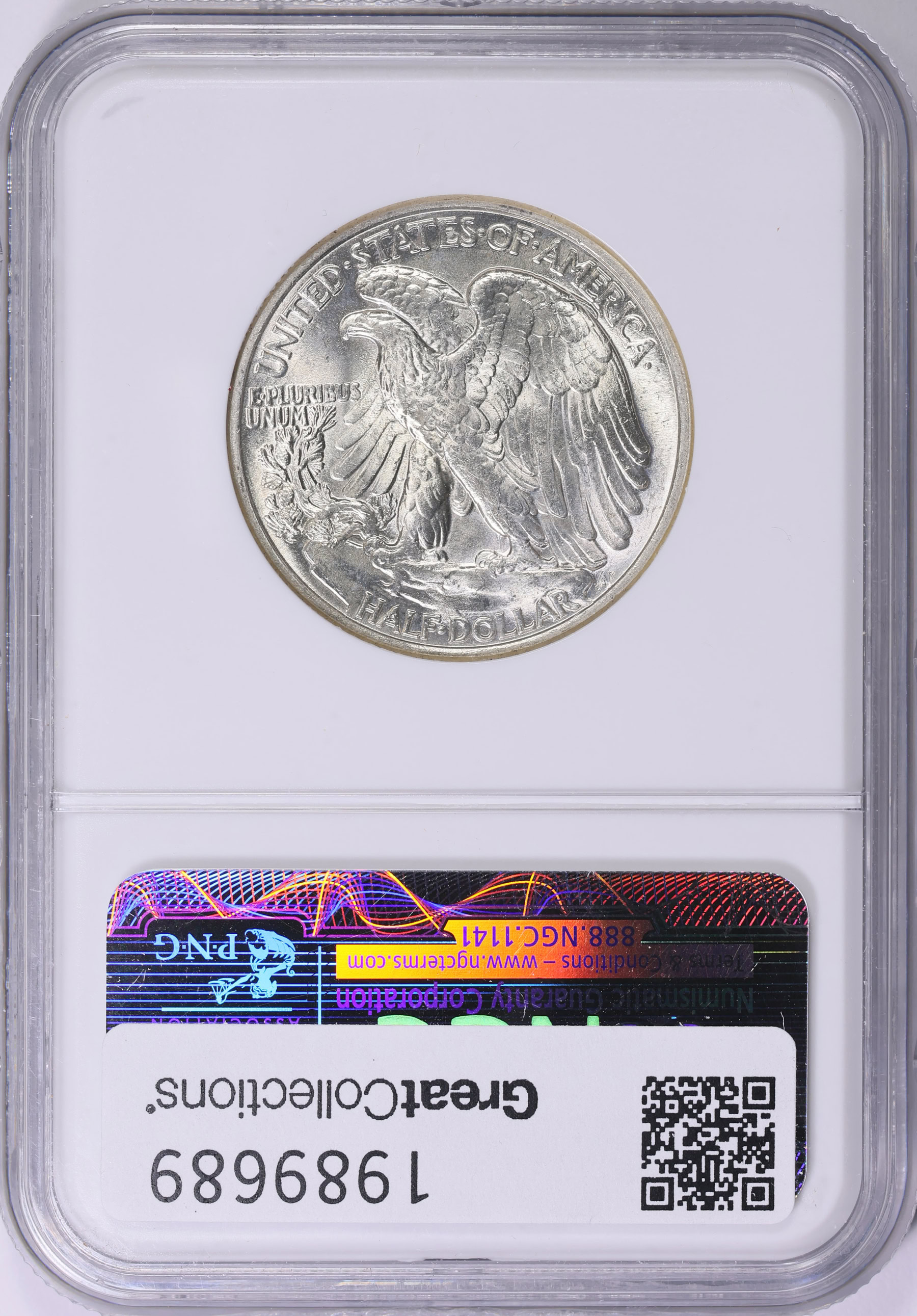 1946 Walking Liberty Half Dollar NGC MS-64 (L.E. Eliasberg, Jr. Estate ...