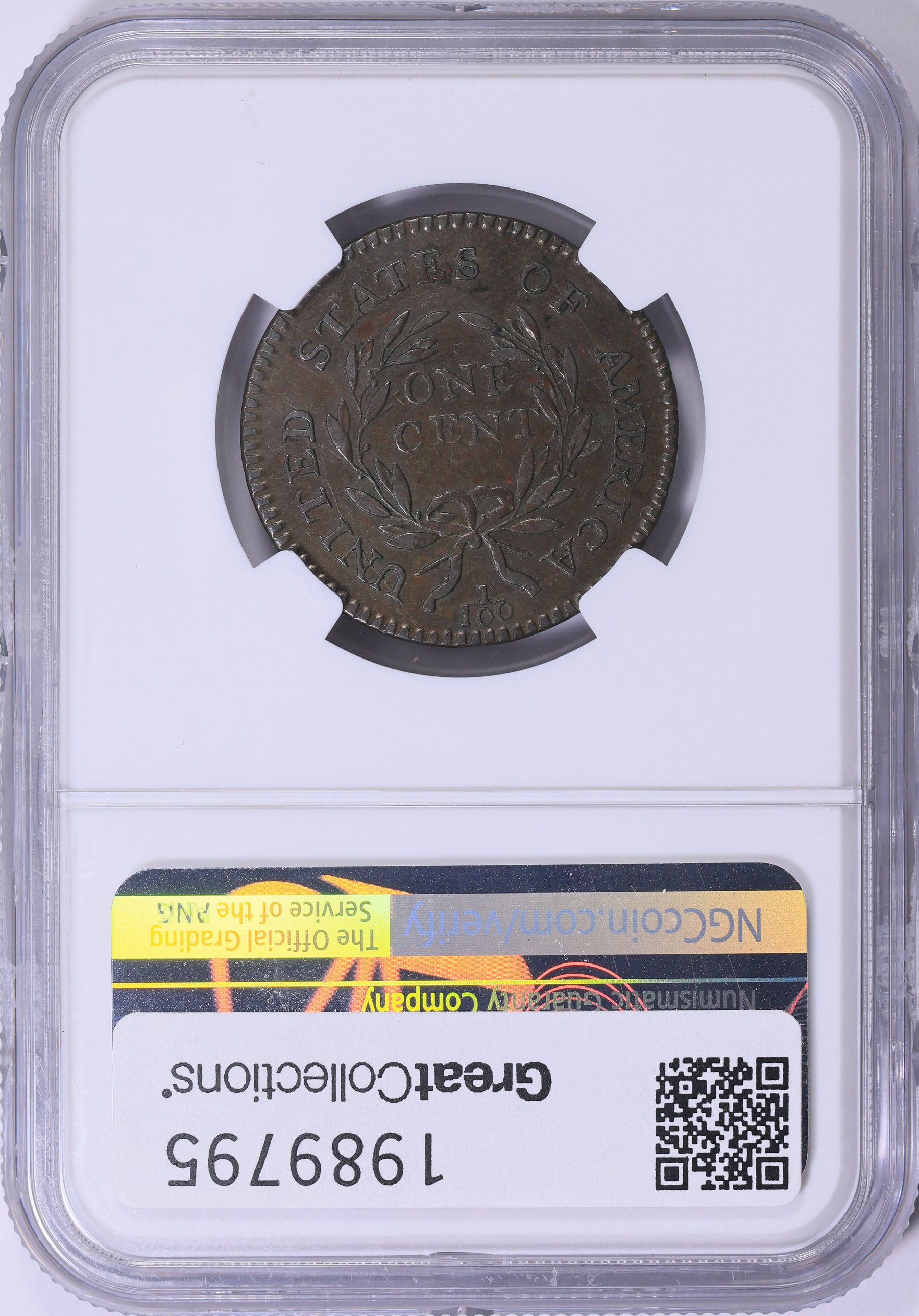1795 Liberty Cap Cent Lettered Edge NGC AU-58 BN (Item 1989795 ...