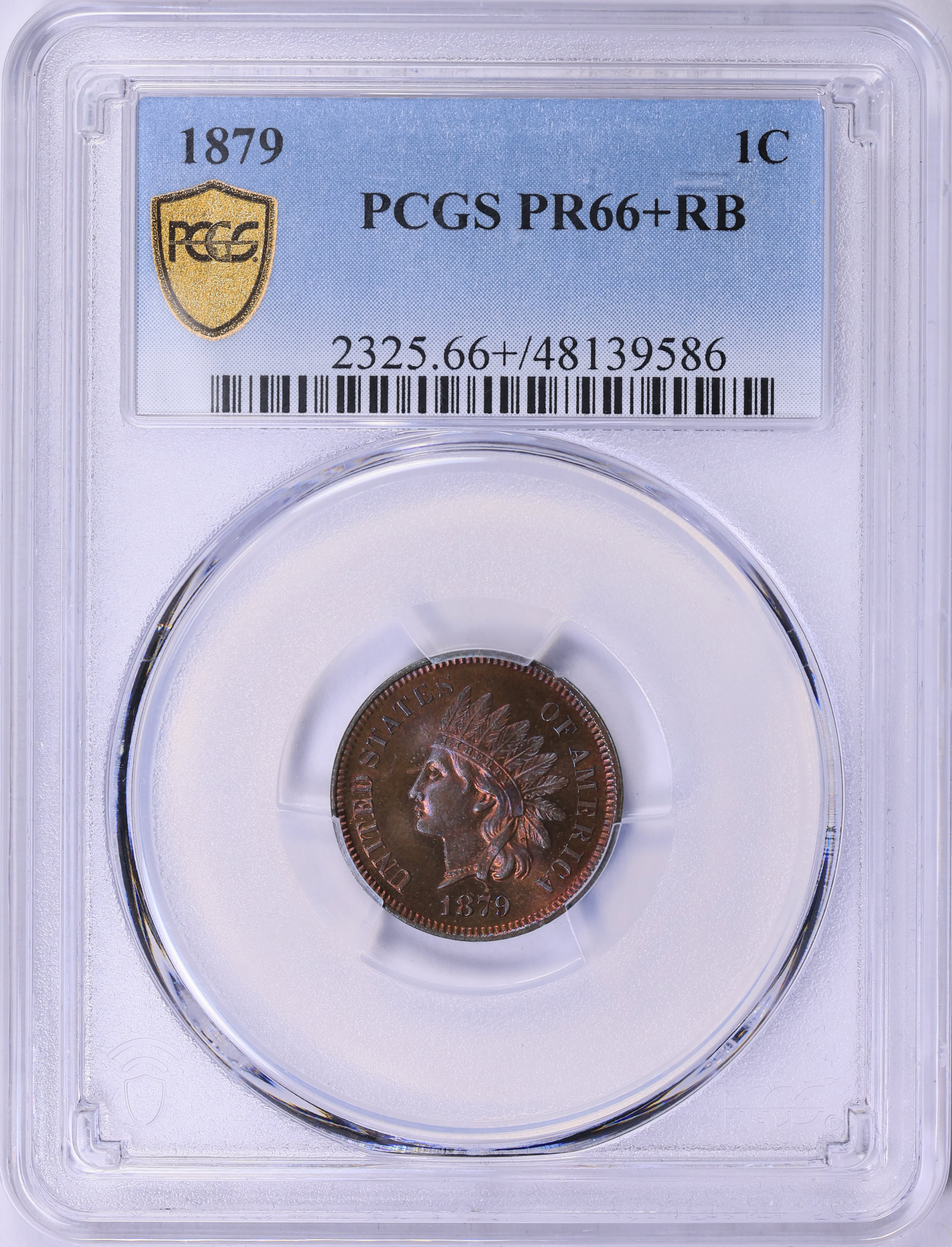 1879 Indian Cent PCGS Proof-66+ RB (Toned) (Item 1991012 ...