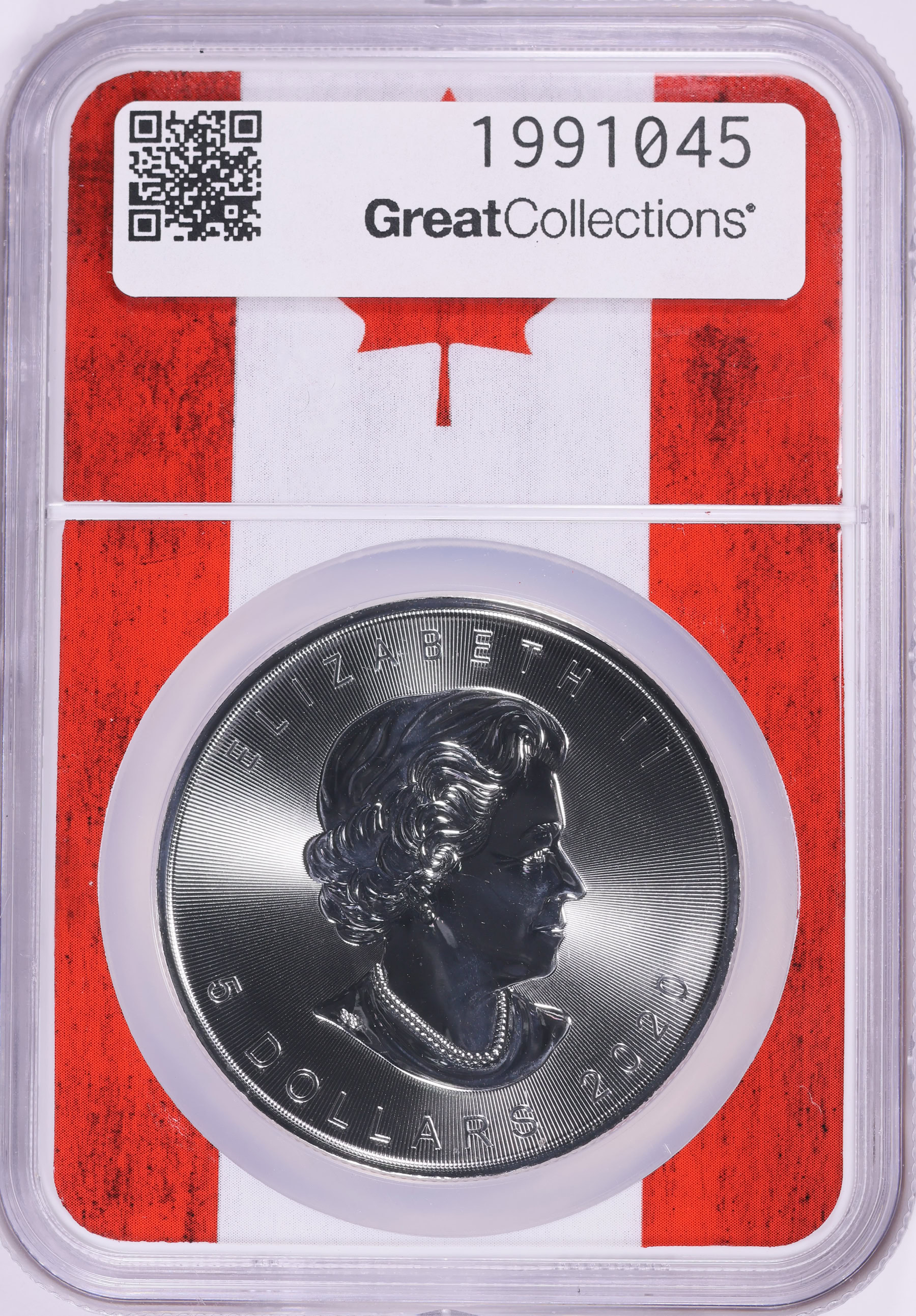 Canada 2020 Silver $5 Maple Leaf KM-1601 NGC MS-70 (Flag Frame Holder ...