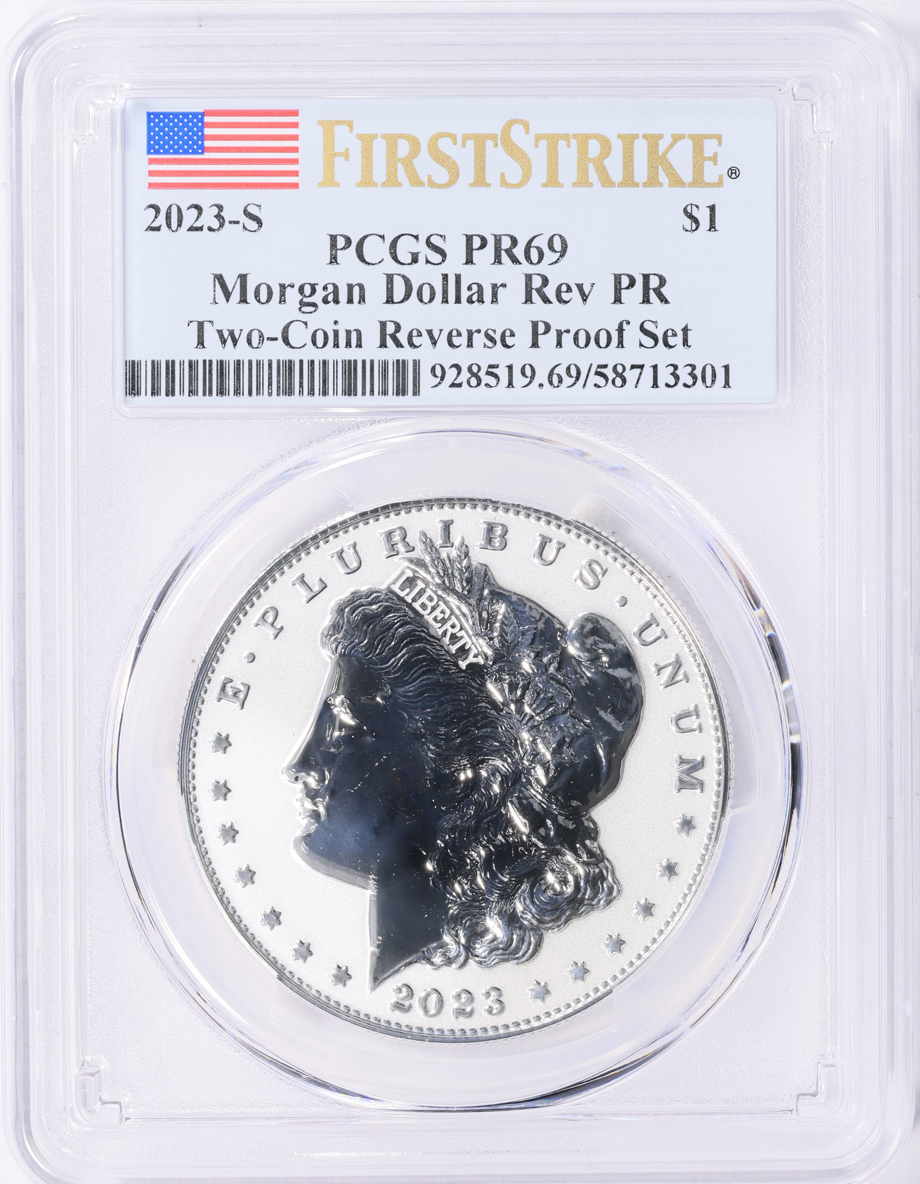 2023-S Morgan Silver Dollar Reverse Proof First Strike (From the Two ...