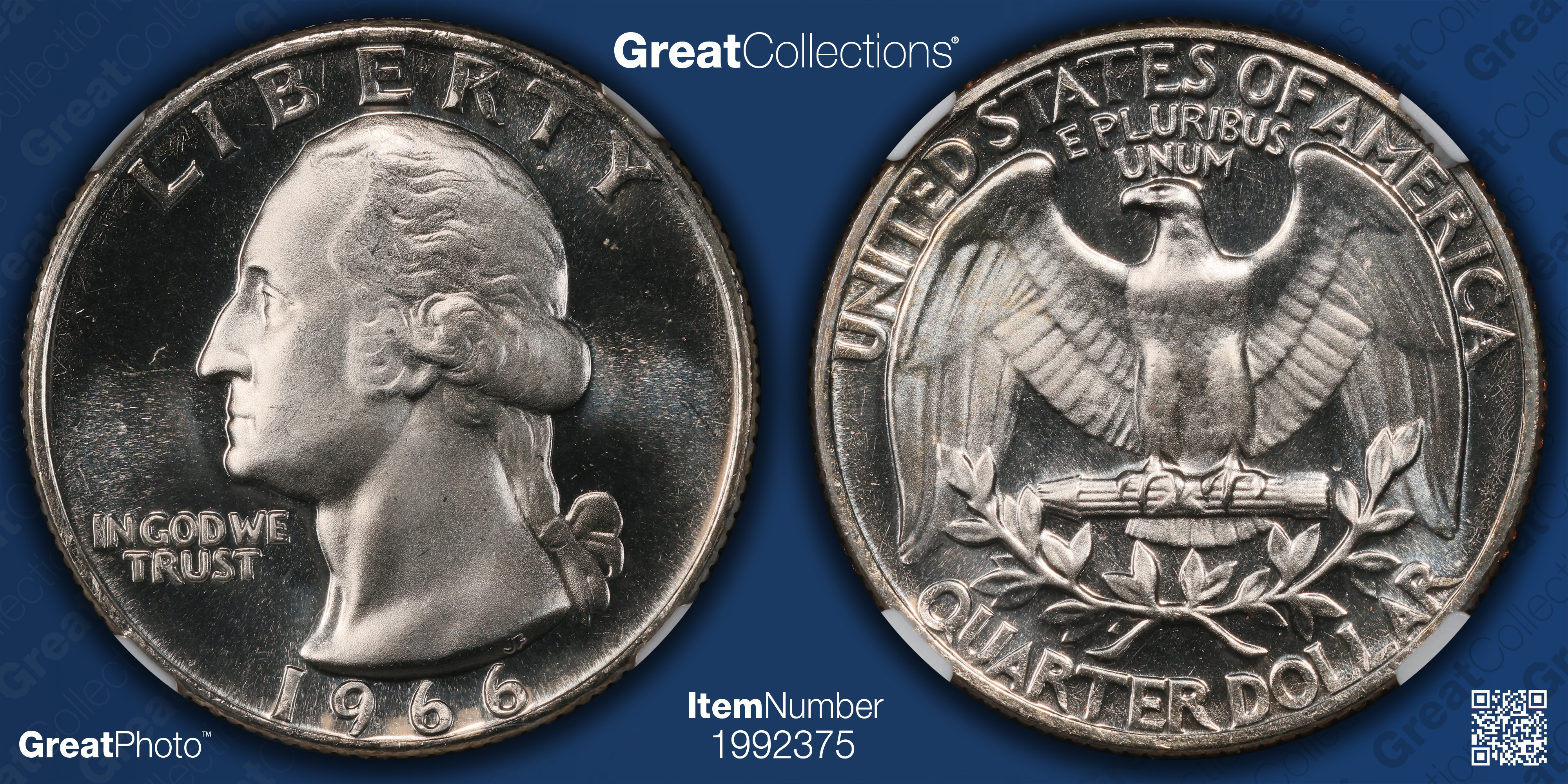 1966 Washington Quarter SMS NGC MS-68 CAMEO (Item 1992375 ...