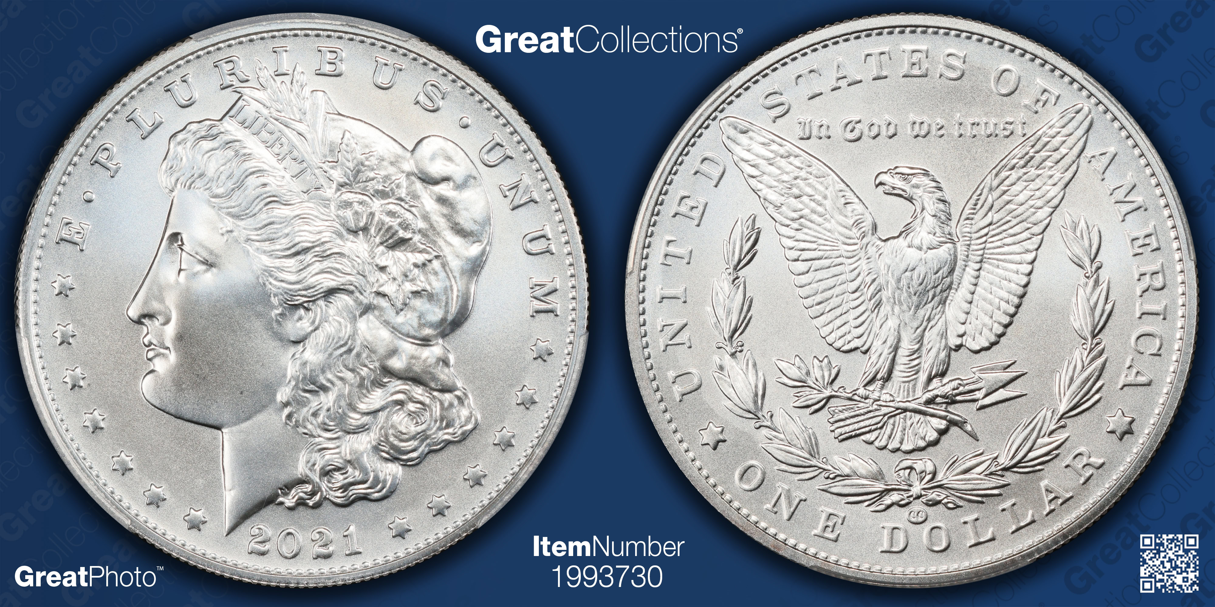 2021-CC Morgan Silver Dollar CC Privy 100th Anniversary PCGS MS-70 ...
