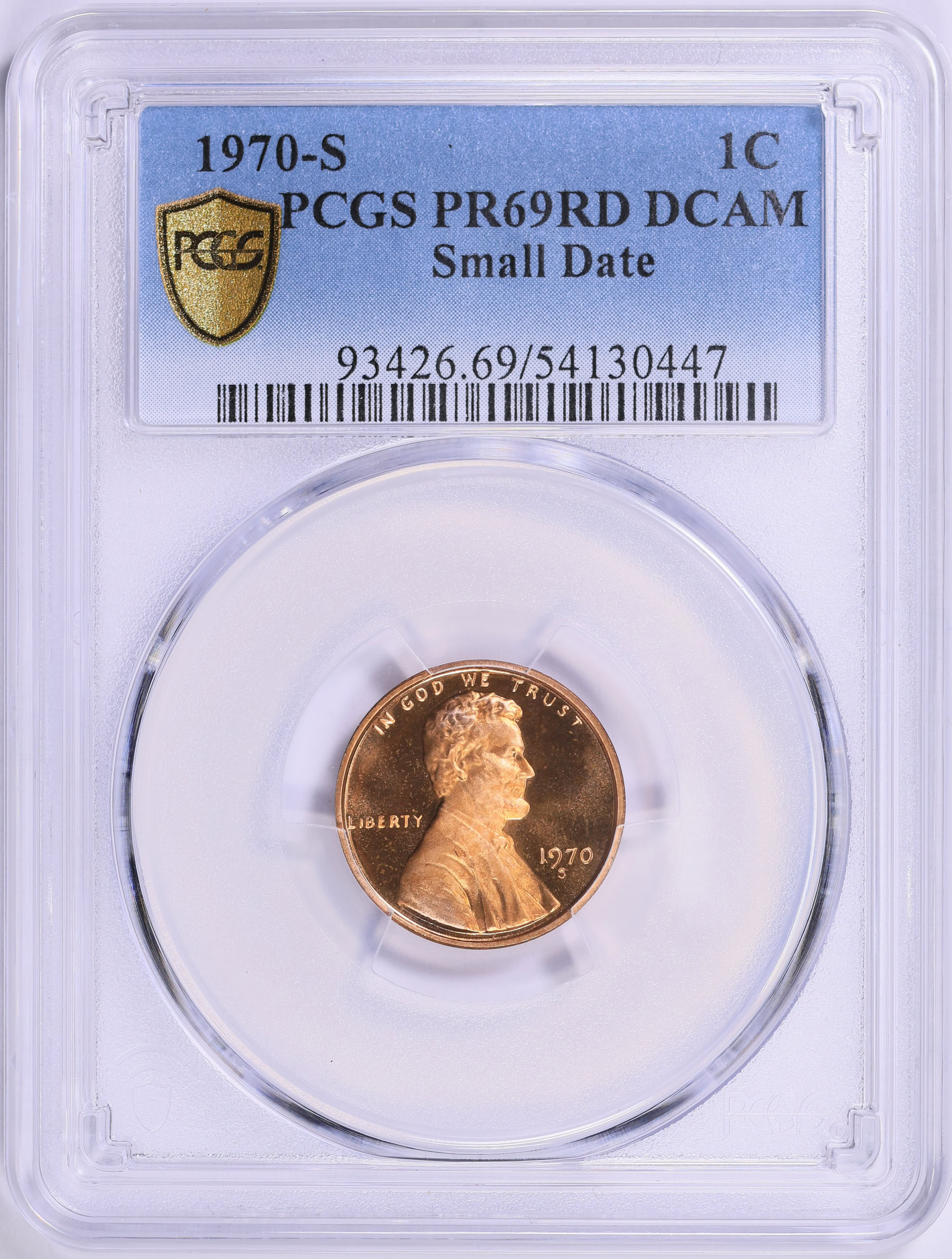 1970-S Lincoln Cent Small Date PCGS Proof-69 RD DCAM (Item 1994482 ...