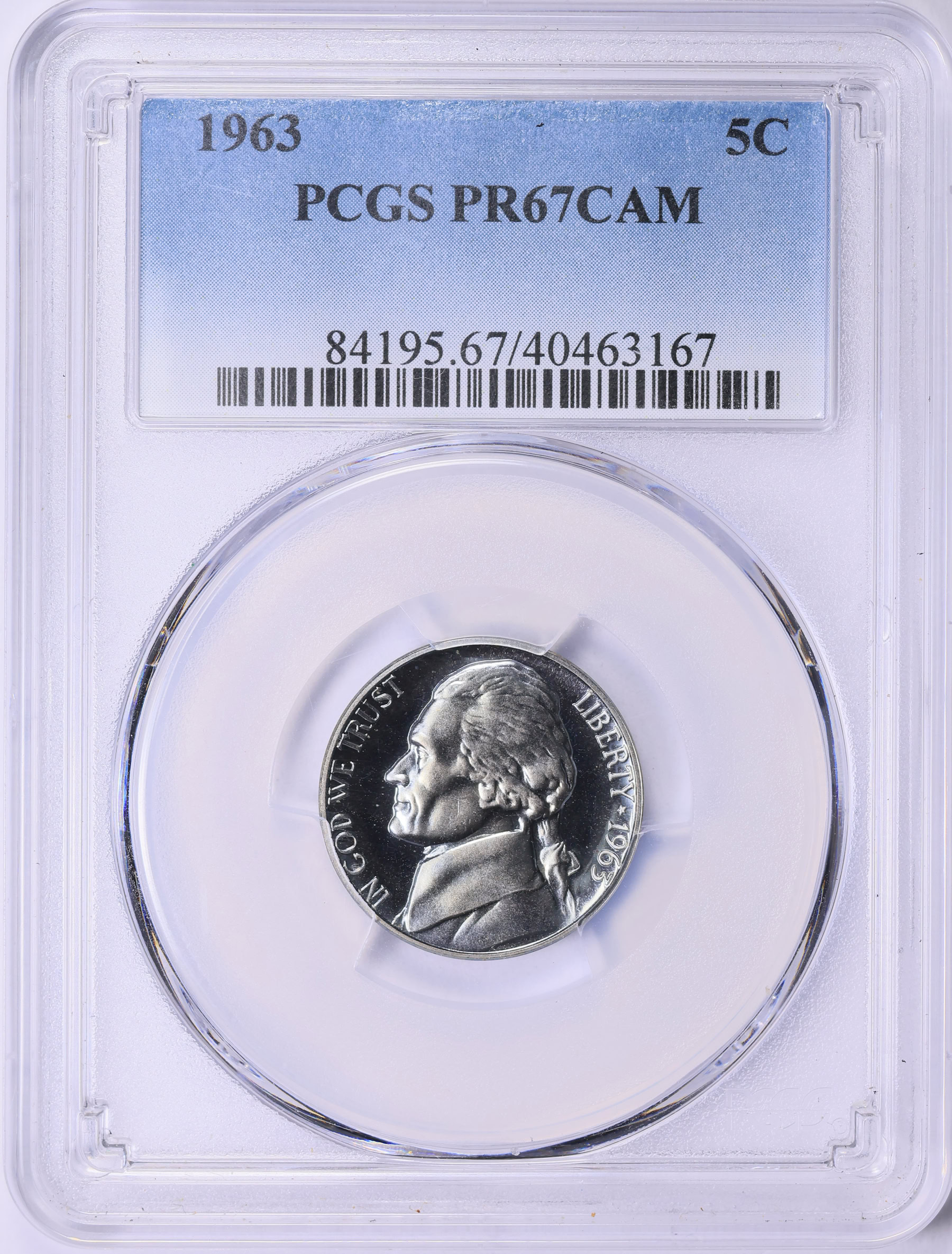 1963 Jefferson Nickel PCGS Proof-67 CAMEO (Toned) (Item 1994536 ...