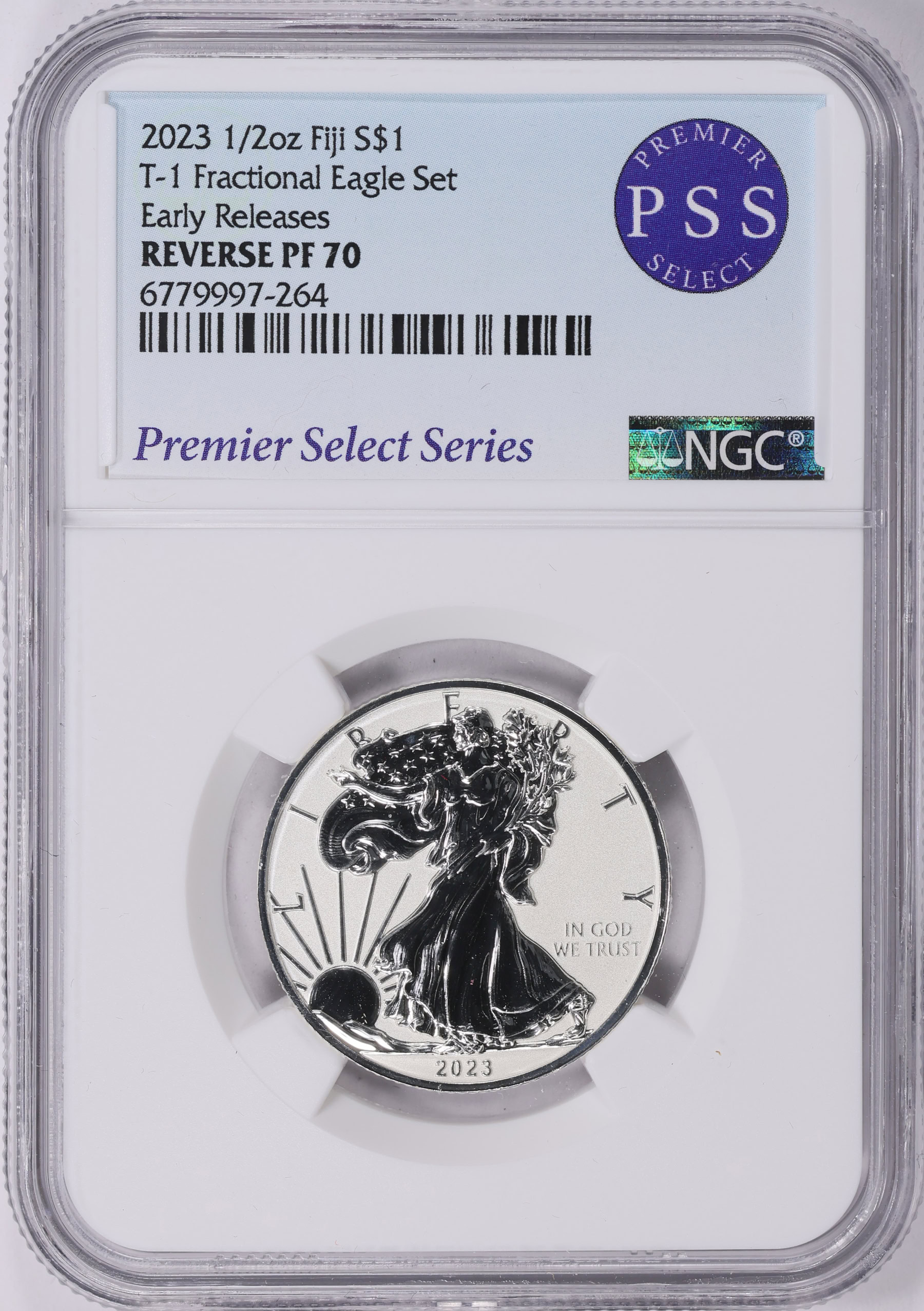 Fiji 2023 Silver $1 Silver Eagle Type 1 (From Fractional Eagle Set ...