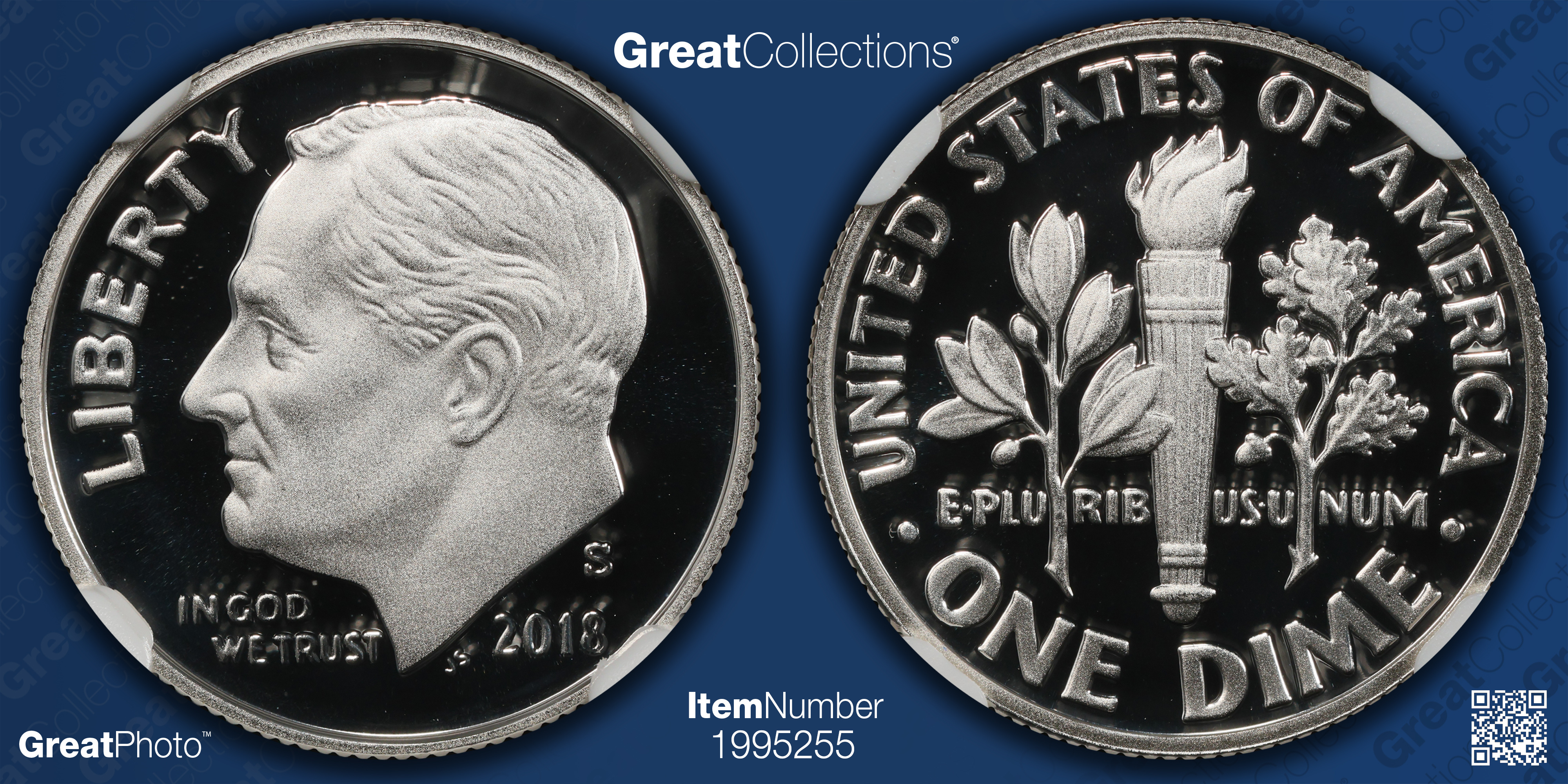 2018-S Roosevelt Dime Silver (From the Limited Edition Proof Set) First ...
