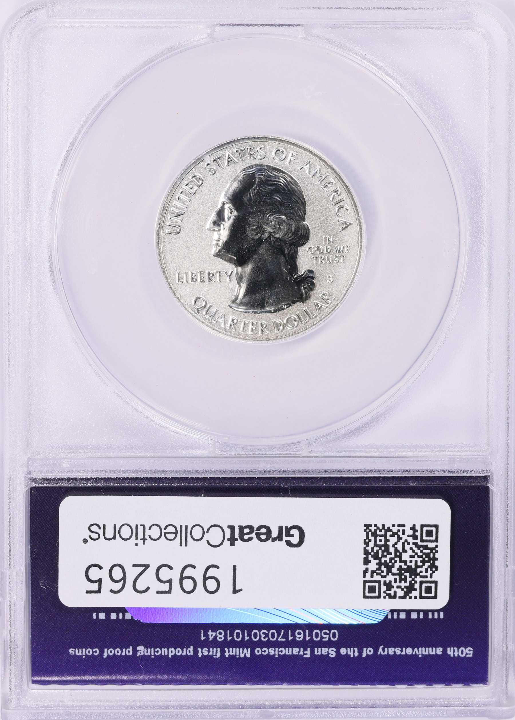 2018-S America the Beautiful Quarter Cumberland Island NP Reverse Proof ...