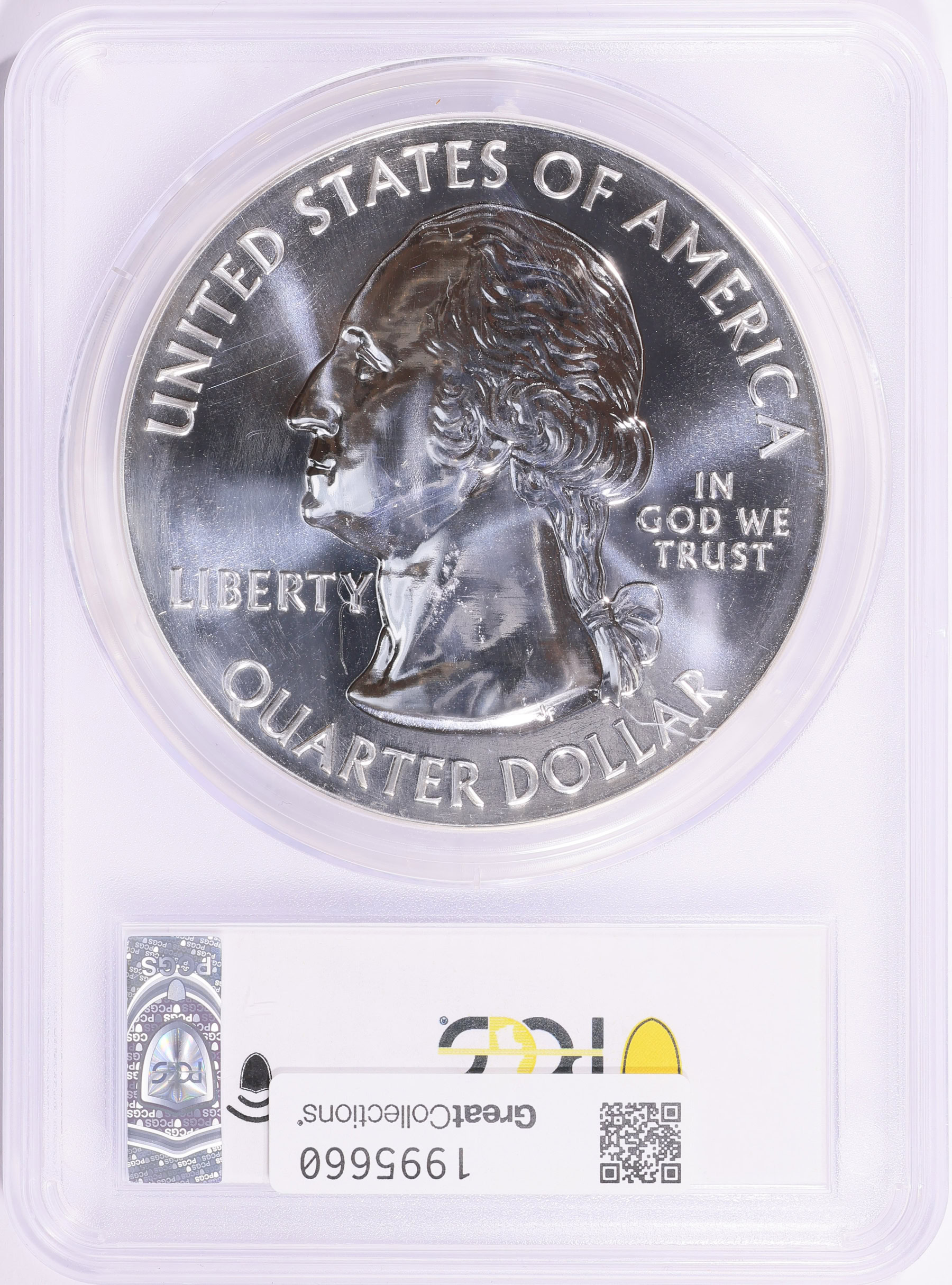2016 America the Beautiful 5 oz. Silver Quarter Harpers Ferry NP PCGS ...