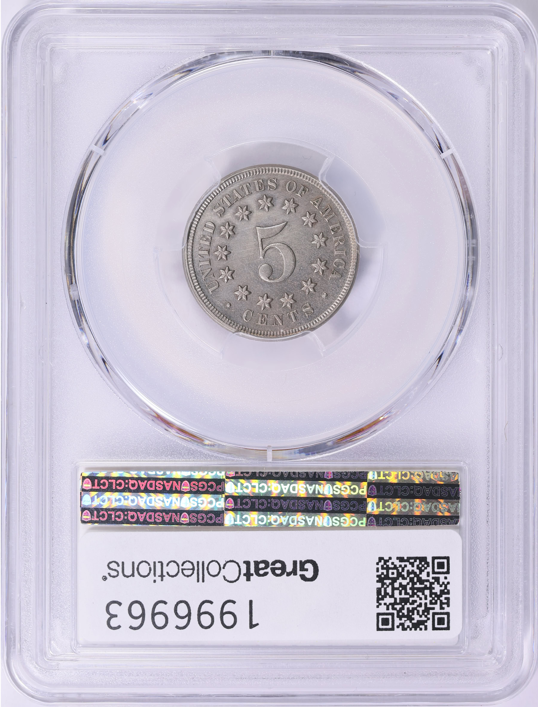 1867 Shield Nickel No Rays PCGS Genuine Unc Details (Item 1996963 ...