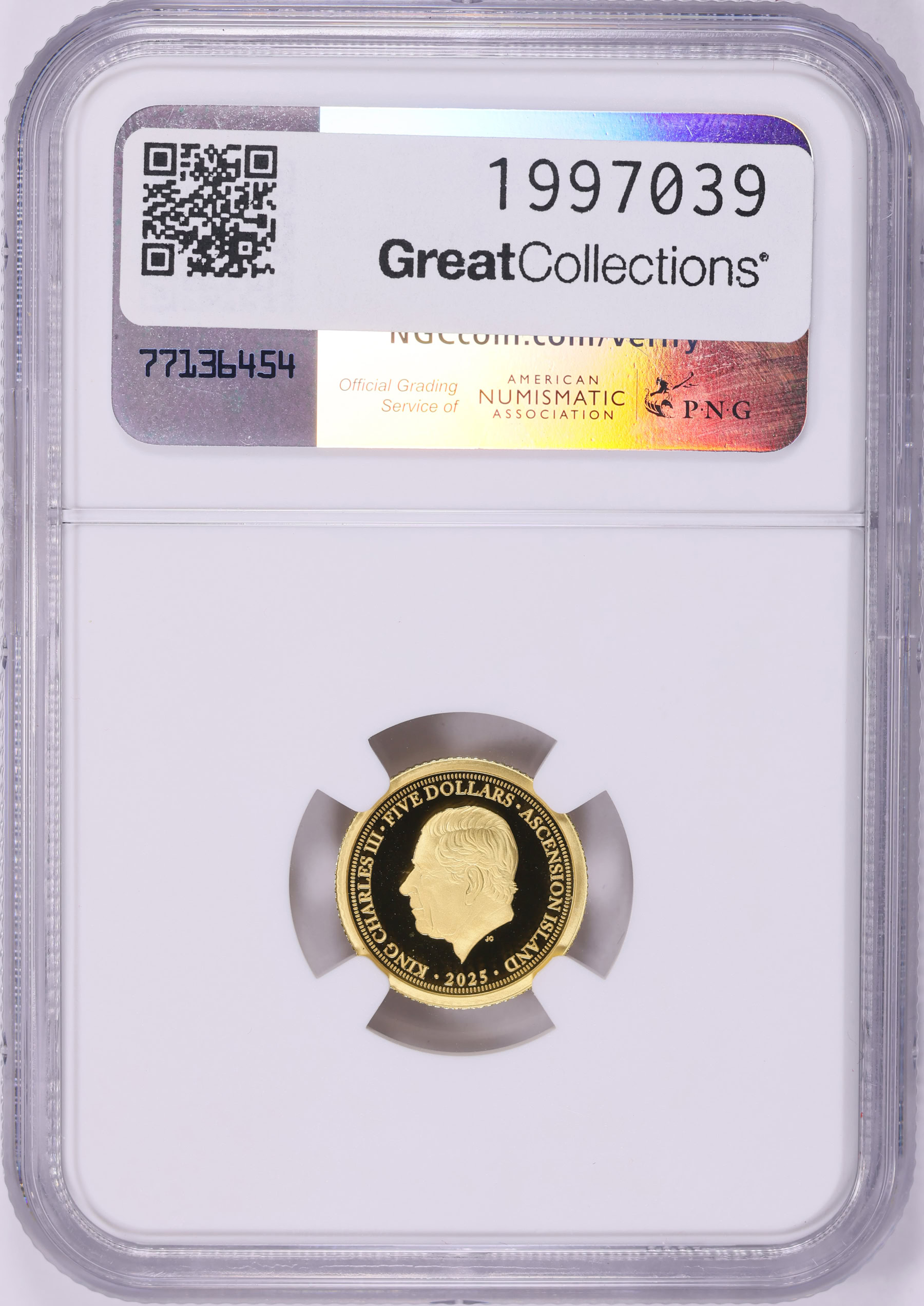 Ascension Island 2025 Gold $5 End of WWII 80th Anniversary Early ...