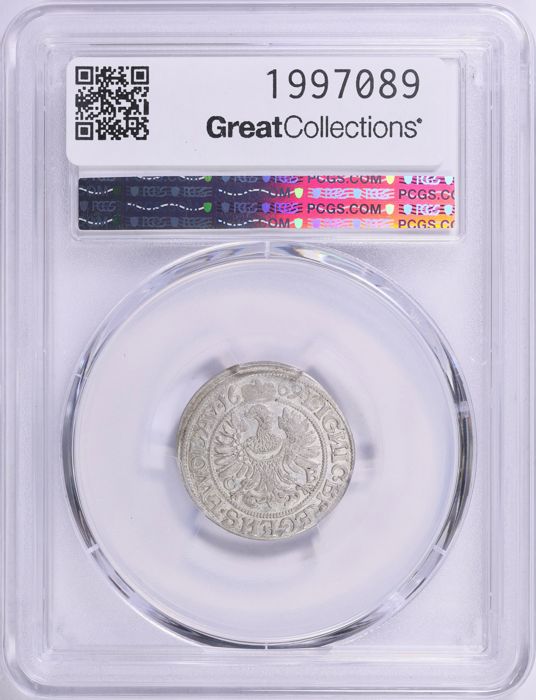Germany - Silesia-Liegnitz-Brieg 1669-CB Silver 3 Kreuzer KM-500 PCGS ...