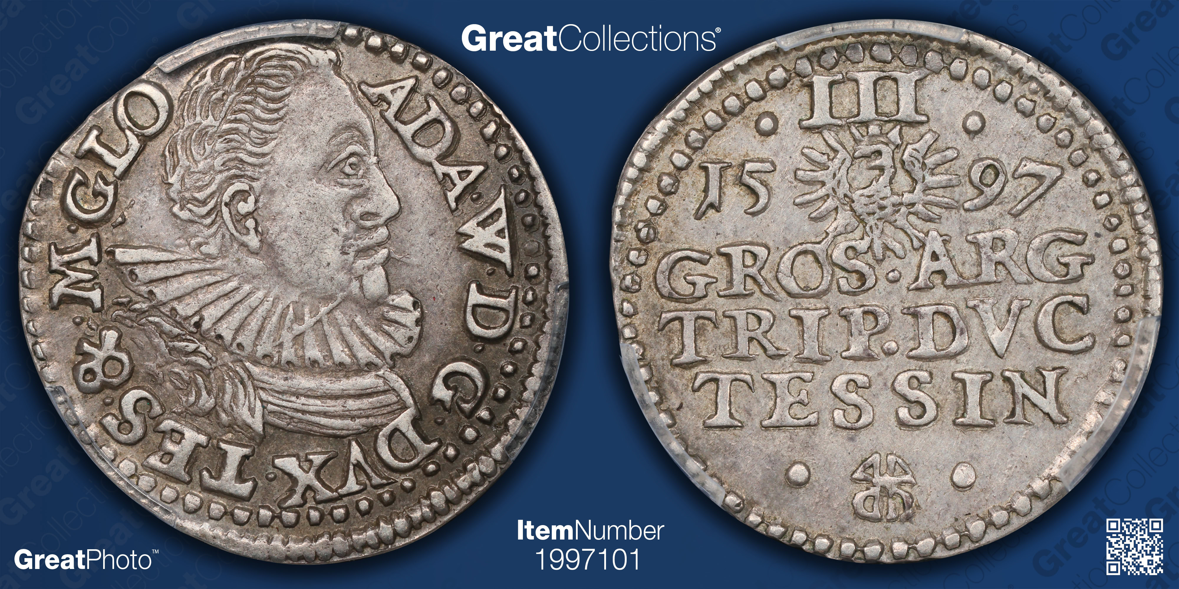 Poland 1597 Silver 3 Groszy Teschen Mint PCGS AU-55 | PCGS Cert ...