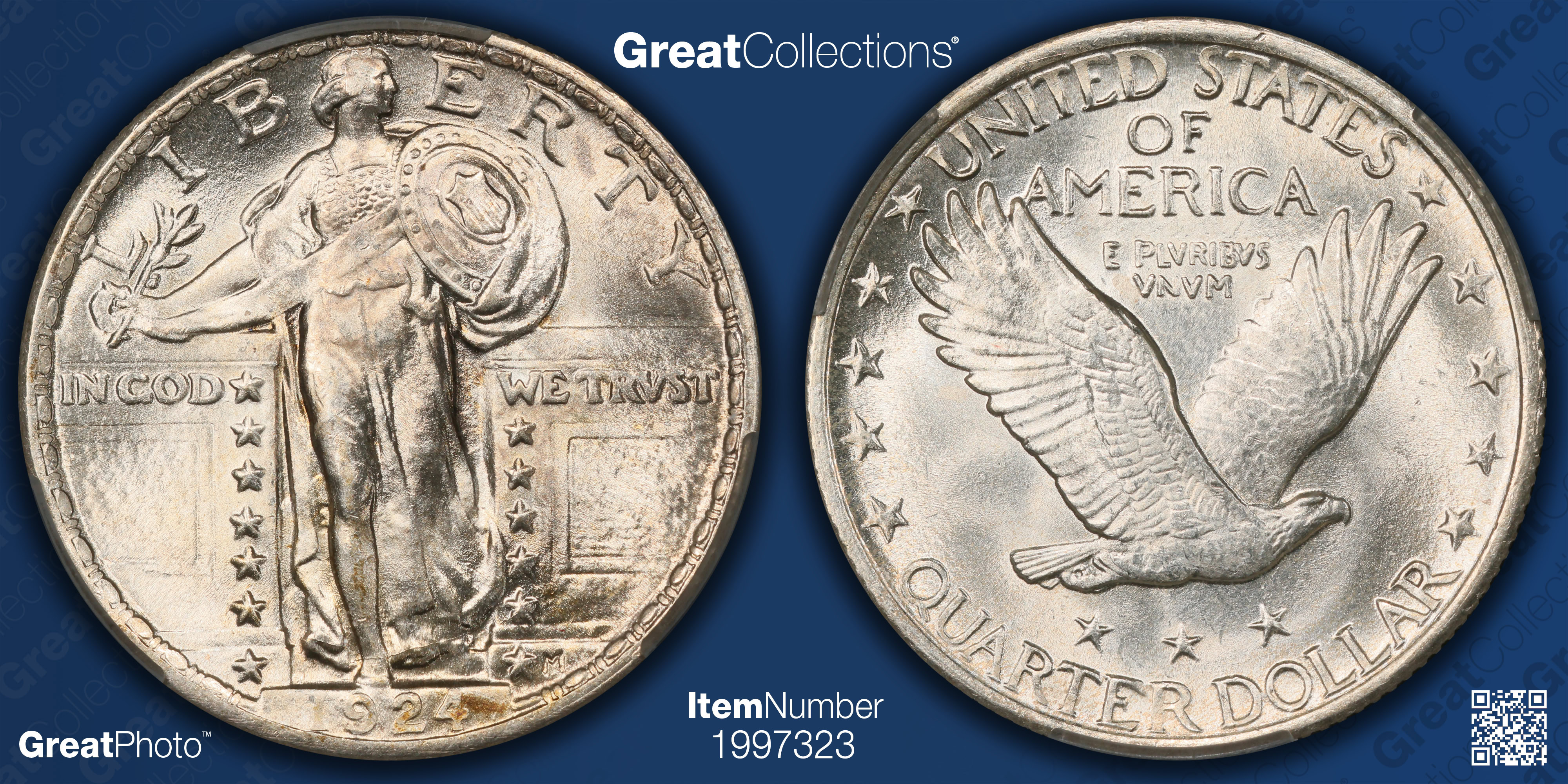 1924 Standing Liberty Quarter CACG MS-63 (Item 1997323 ...
