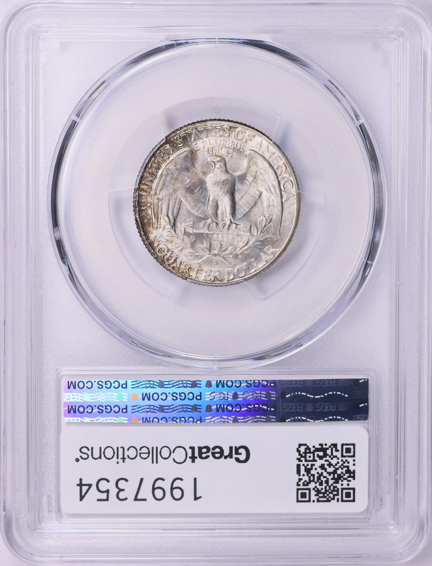 1950-S Washington Quarter Doubled Die Reverse FS-801 PCGS MS-67 (Item ...