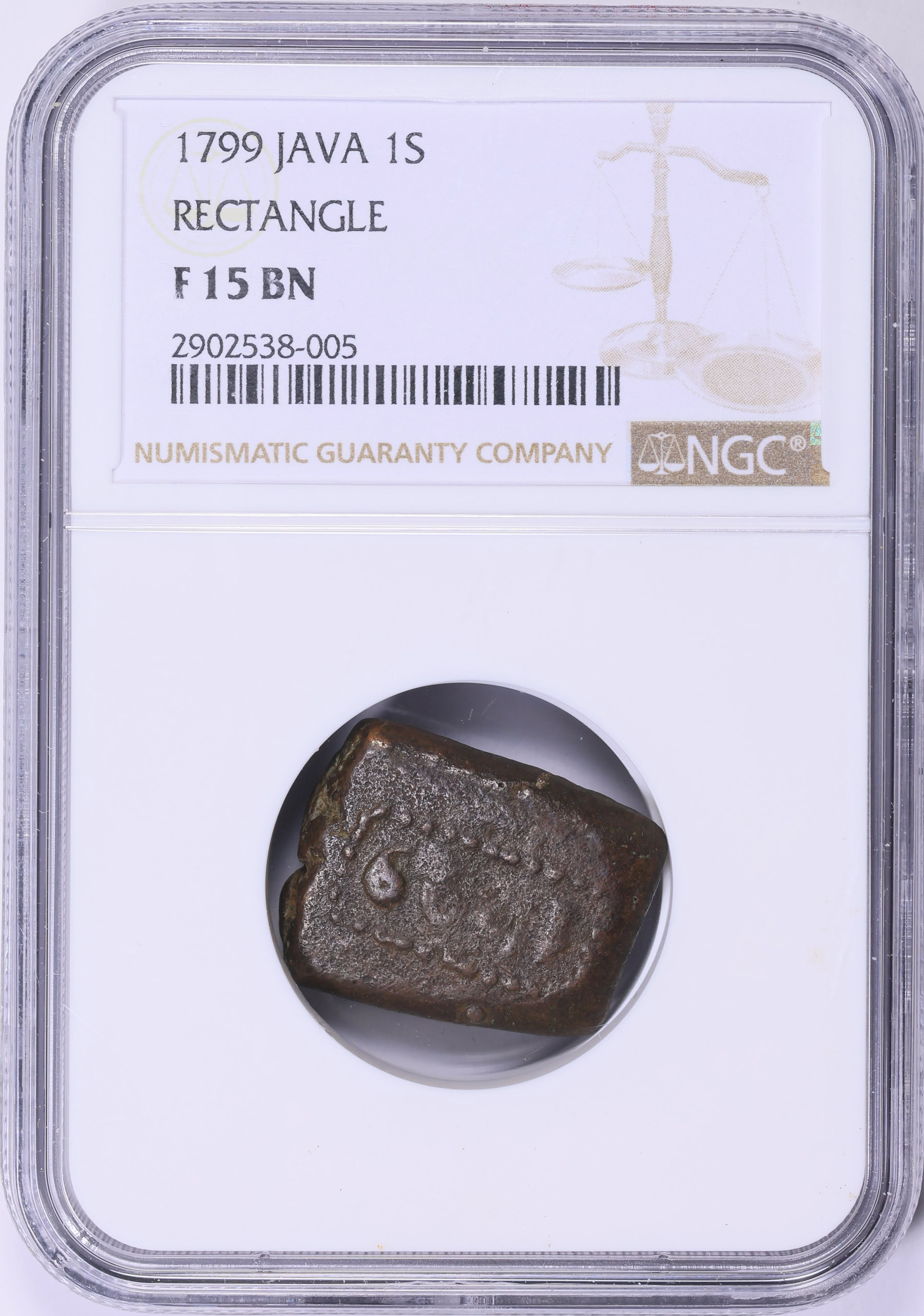 Netherlands East Indies - Java 1799 Stuiver KM-180 NGC F-15 BN (Item ...
