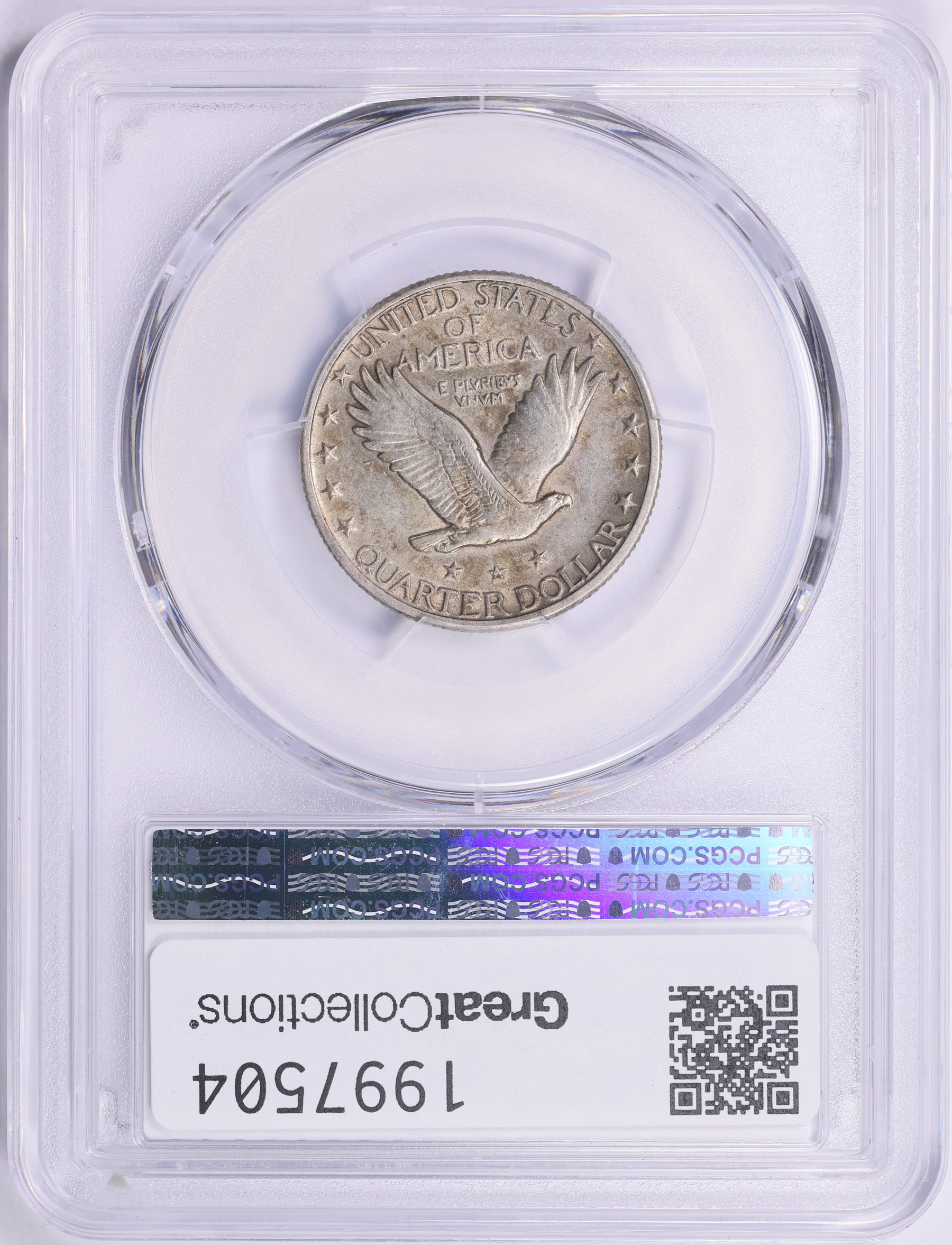 1930 Standing Liberty Quarter Incomplete Shield FS-401 PCGS Genuine AU ...
