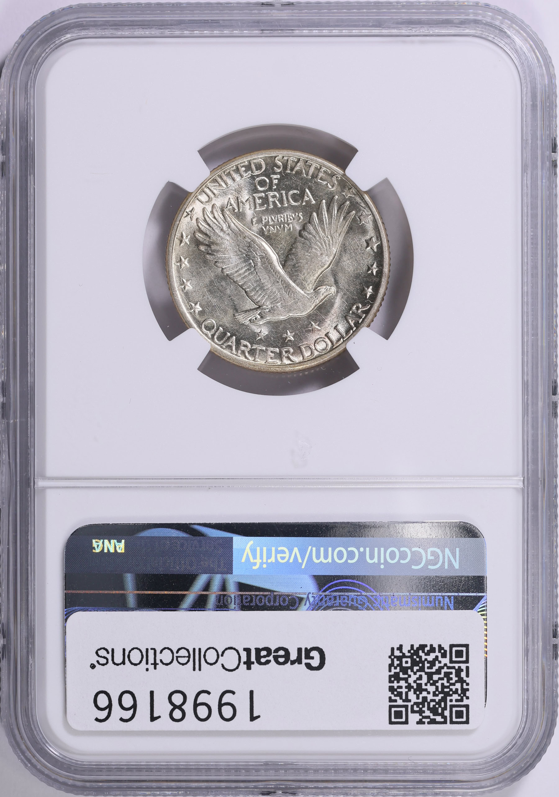 1927-D Standing Liberty Quarter NGC AU-58 (Item 1998166 ...