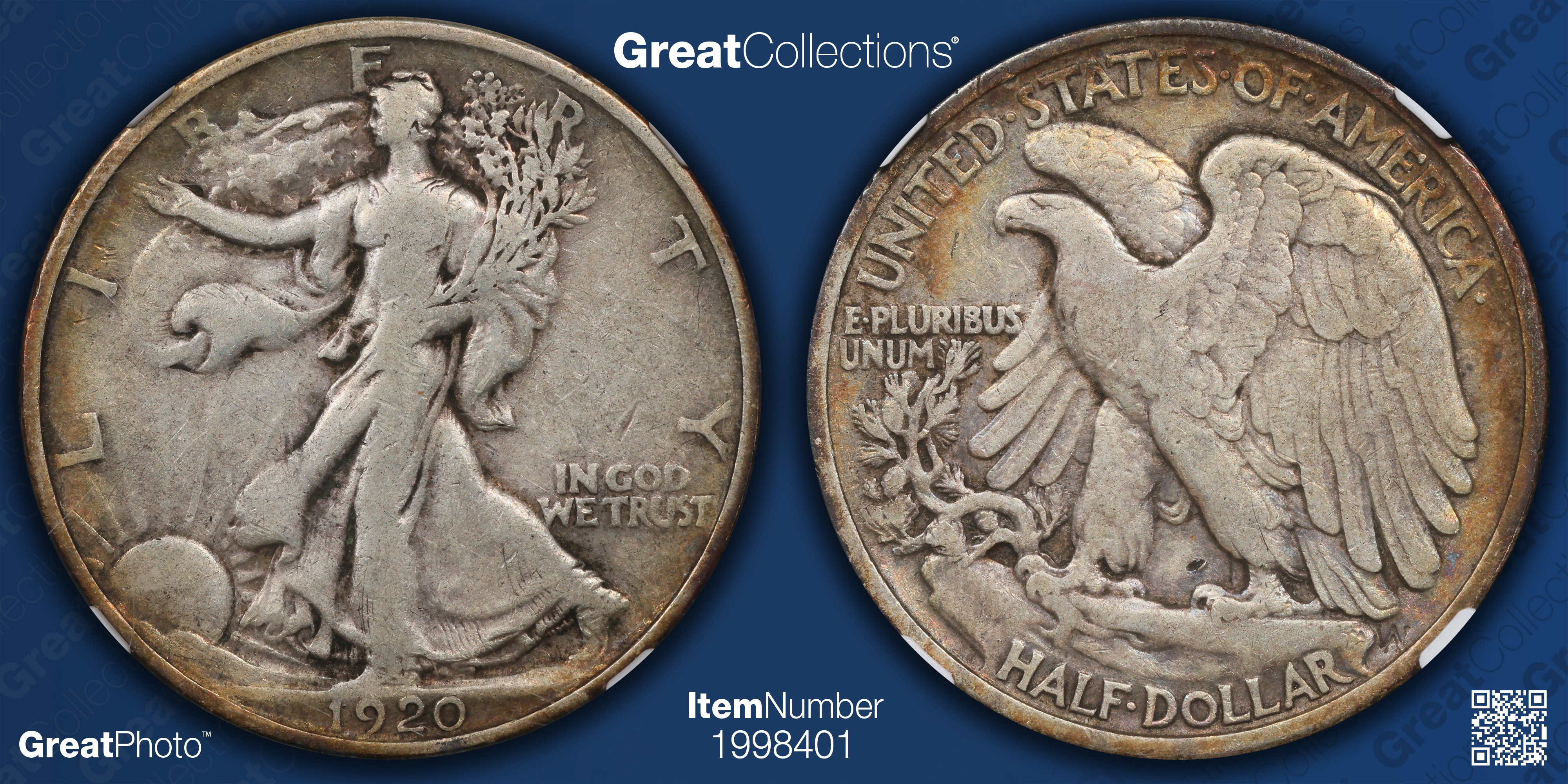 1920 Walking Liberty Half Dollar NGC F-15 (Item 1998401 ...