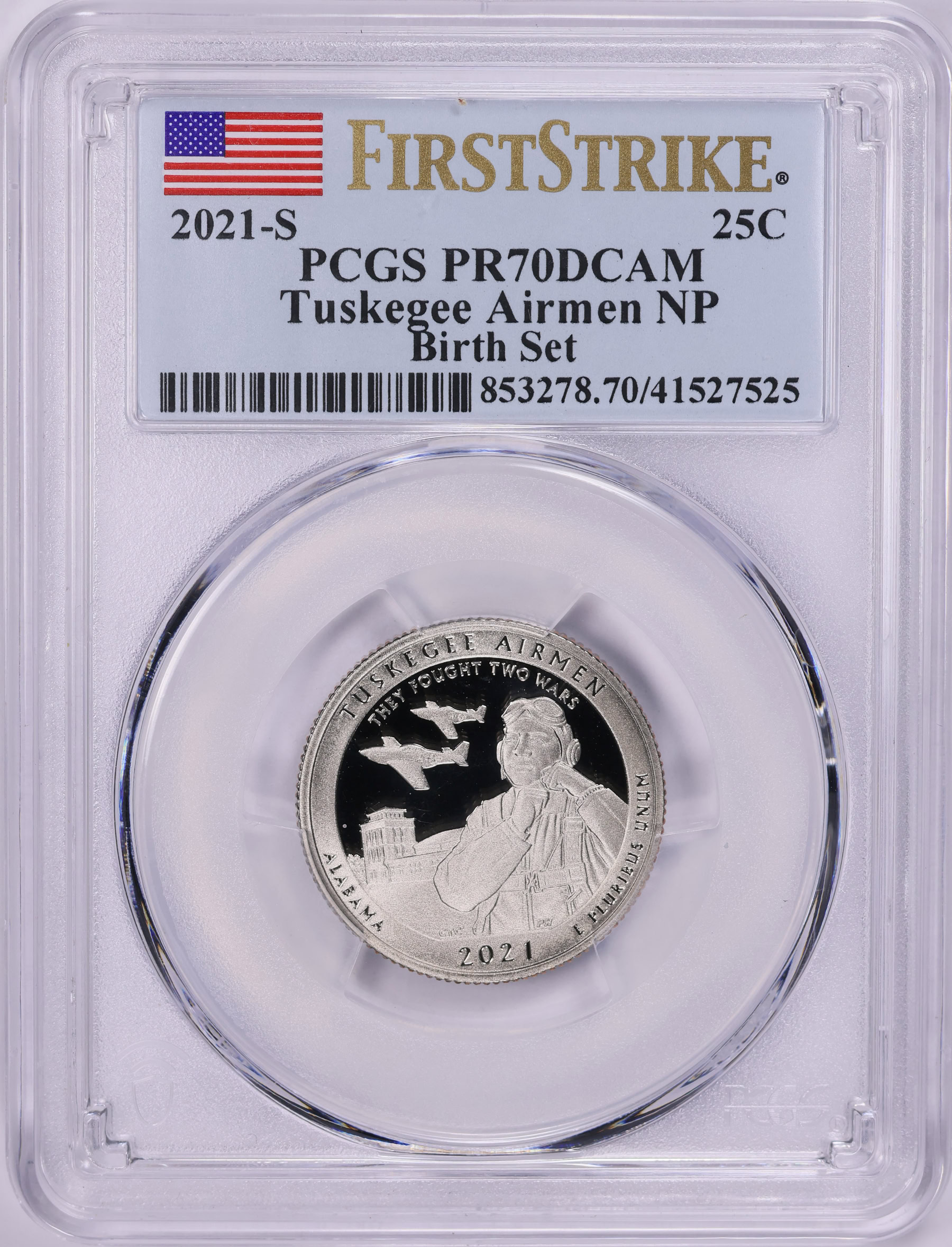 2021-S America the Beautiful Quarter Tuskegee Airmen NP (From the Birth ...