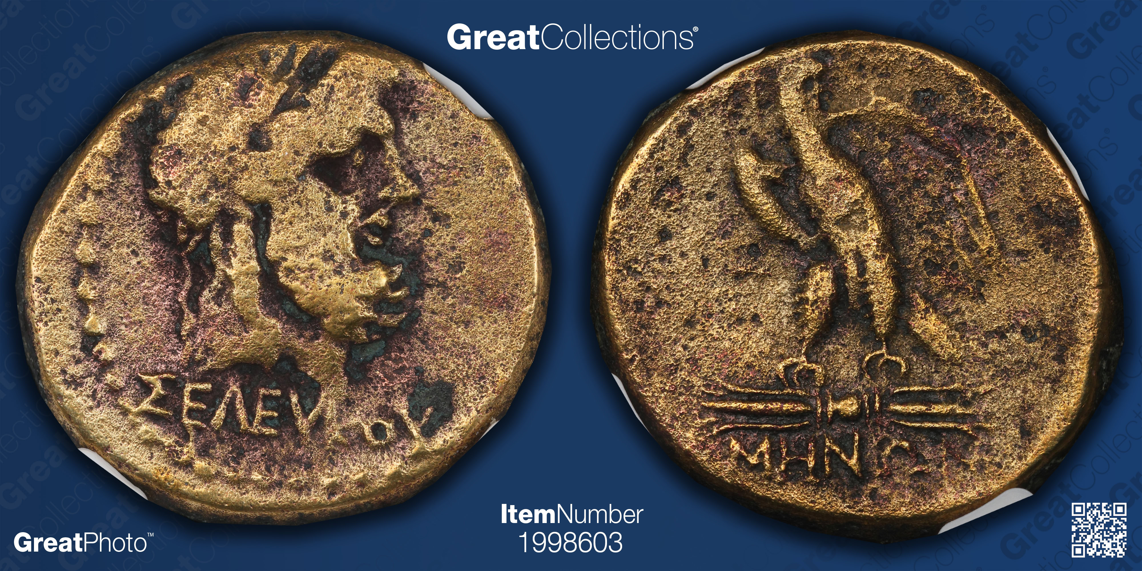 Ancient Mysia Pergamum 2nd-1st Centuries B.C. AE23 NGC F Brushed | Cert ...