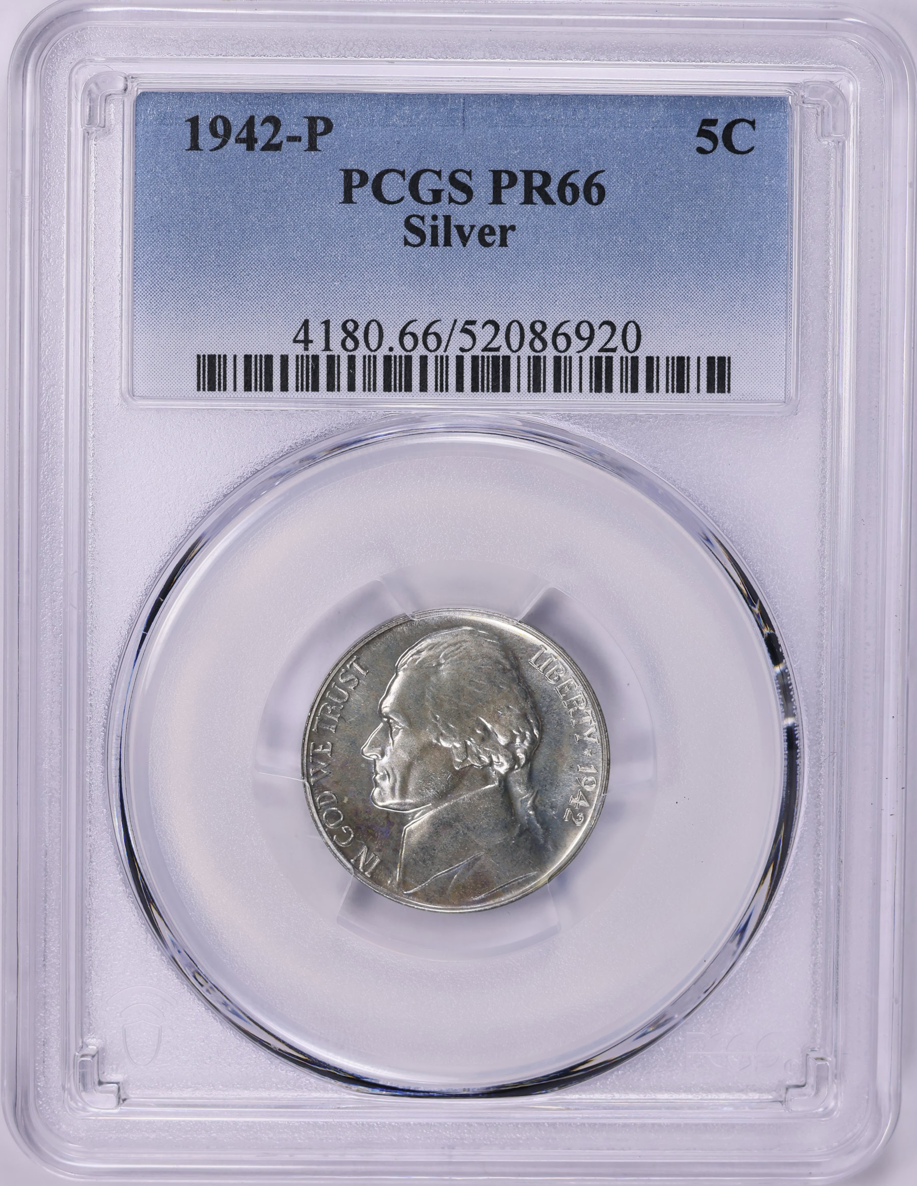 1942-P Jefferson Nickel Type 2 PCGS Proof-66 (Item 1998624 ...
